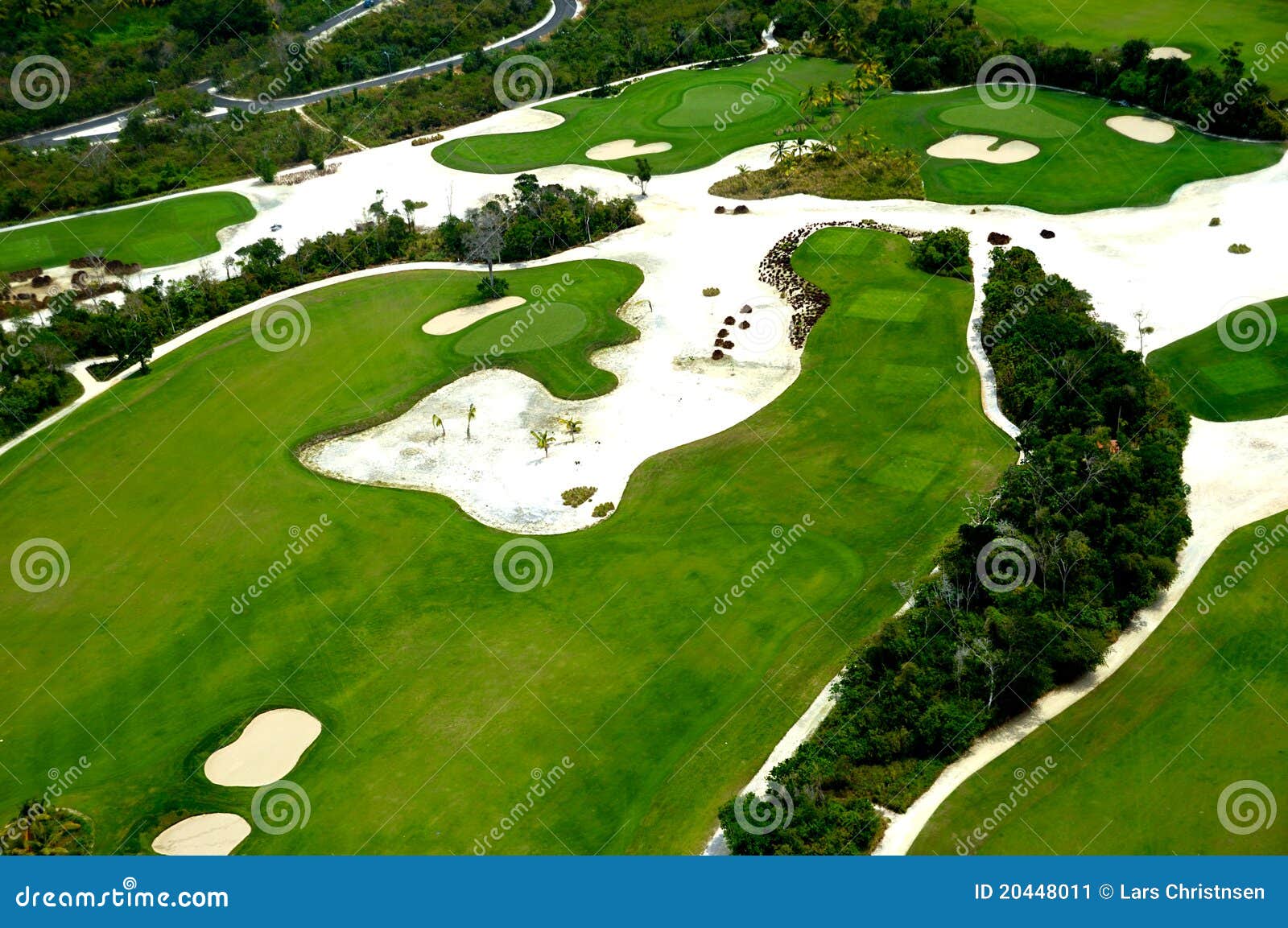 Flying over golf course stock image. Image of goal, hole - 20448011