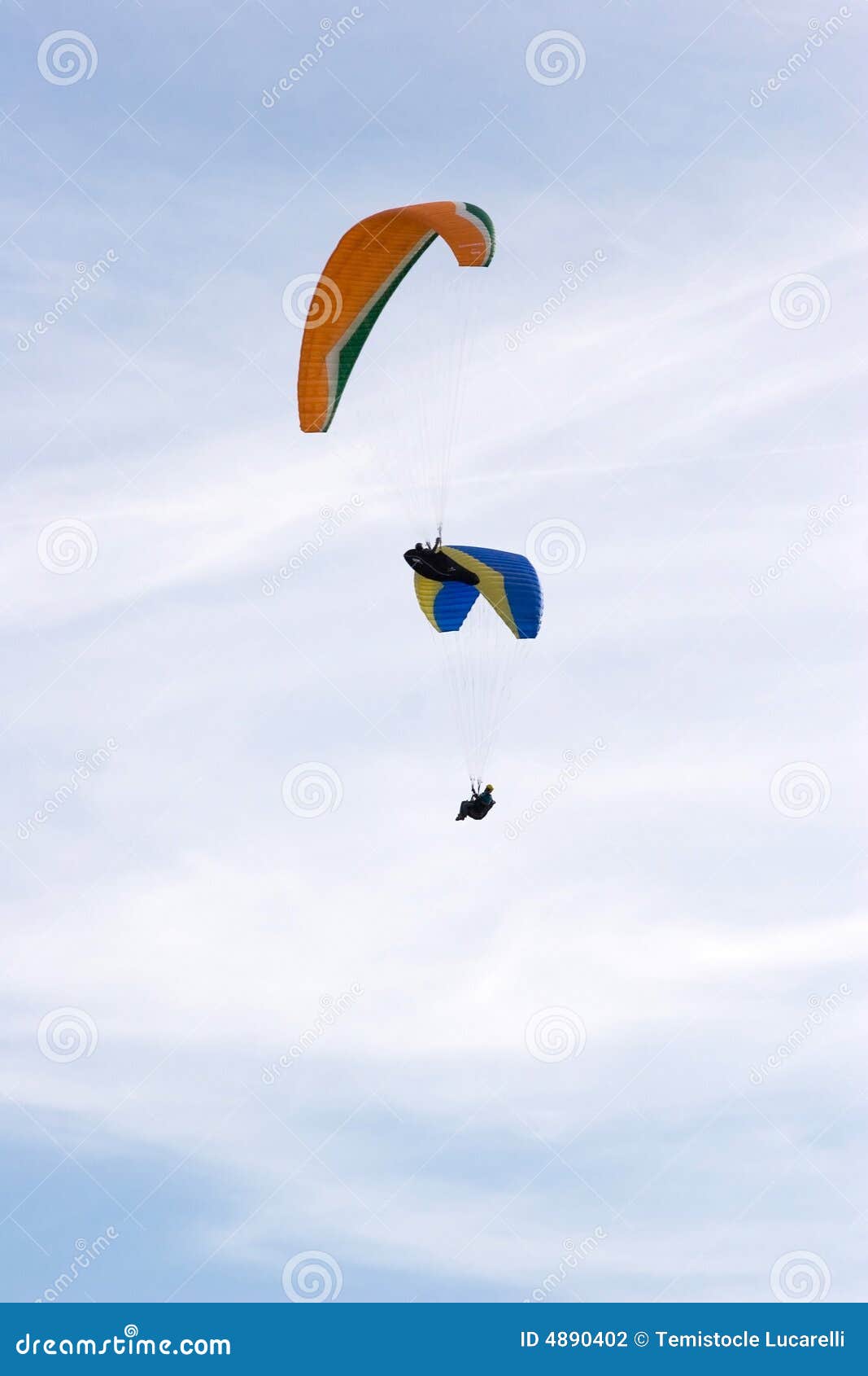 Flying over the town stock photo. Image of skydiving, flying - 4890402