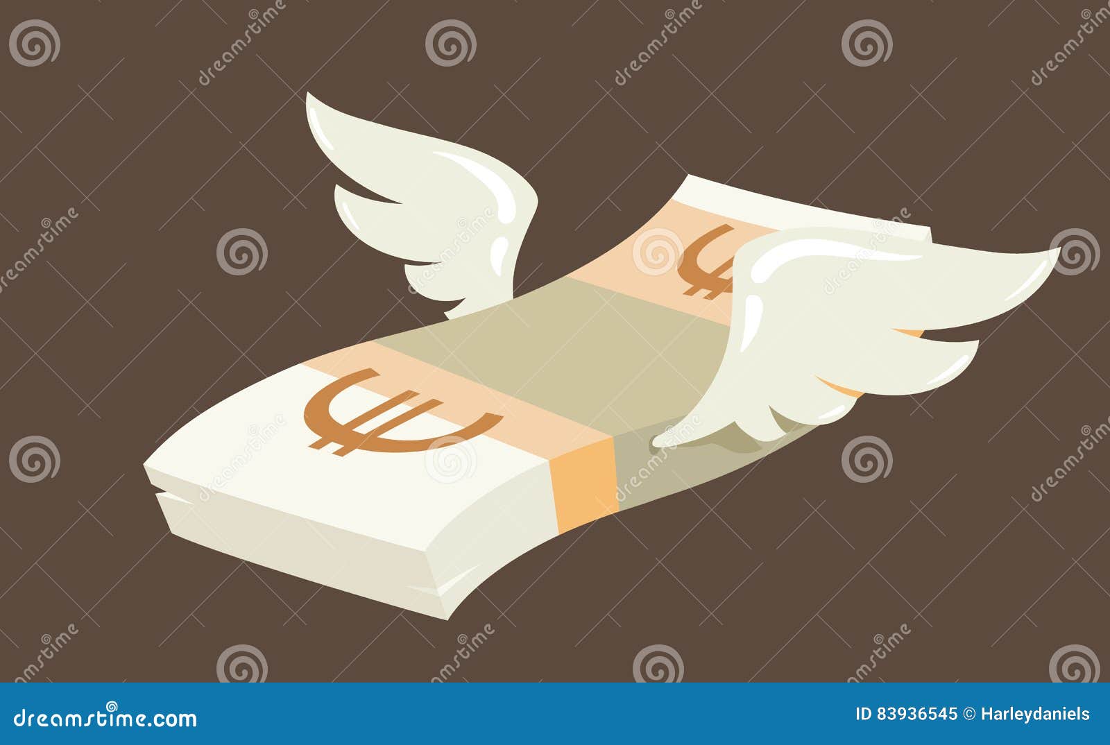 Flying Pack of European Currency Stock Vector - Illustration of cash ...