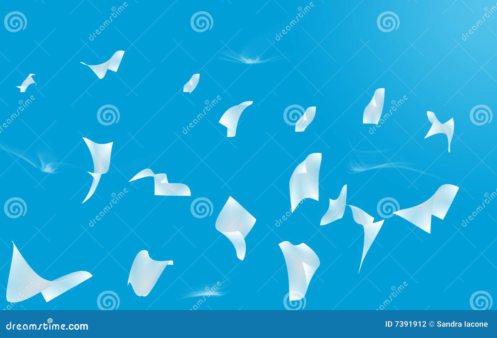 Flying pages stock illustration. Illustration of conceptual - 7391912