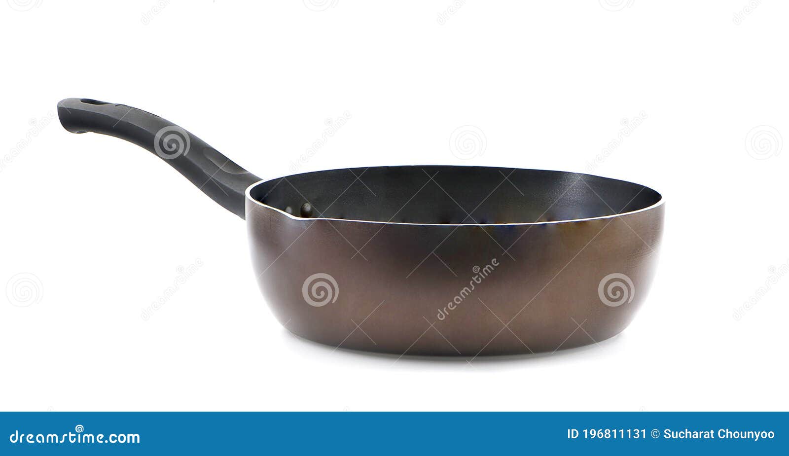 Flying Pan an Isolated on White Background Stock Image - Image of ...