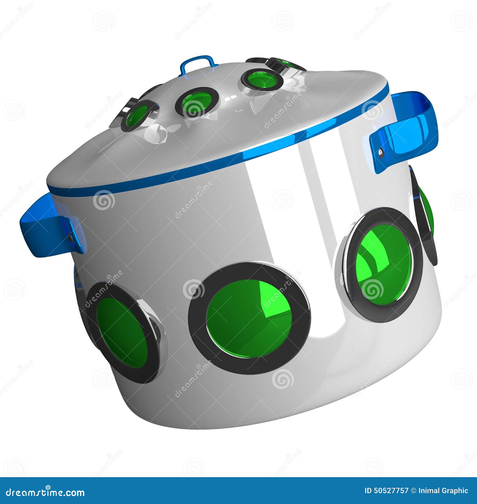 Flying Pan Isolated on White Stock Illustration - Illustration of ...