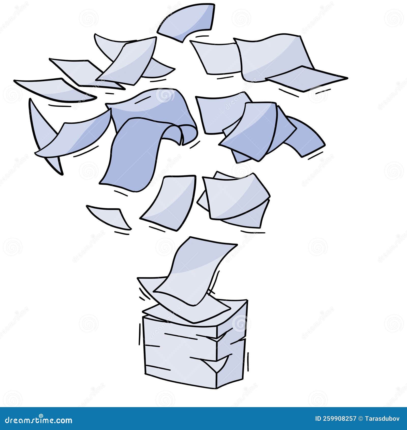 Windy Day Trash Cans And Cloud Blowing Wind Cartoon Vector ...