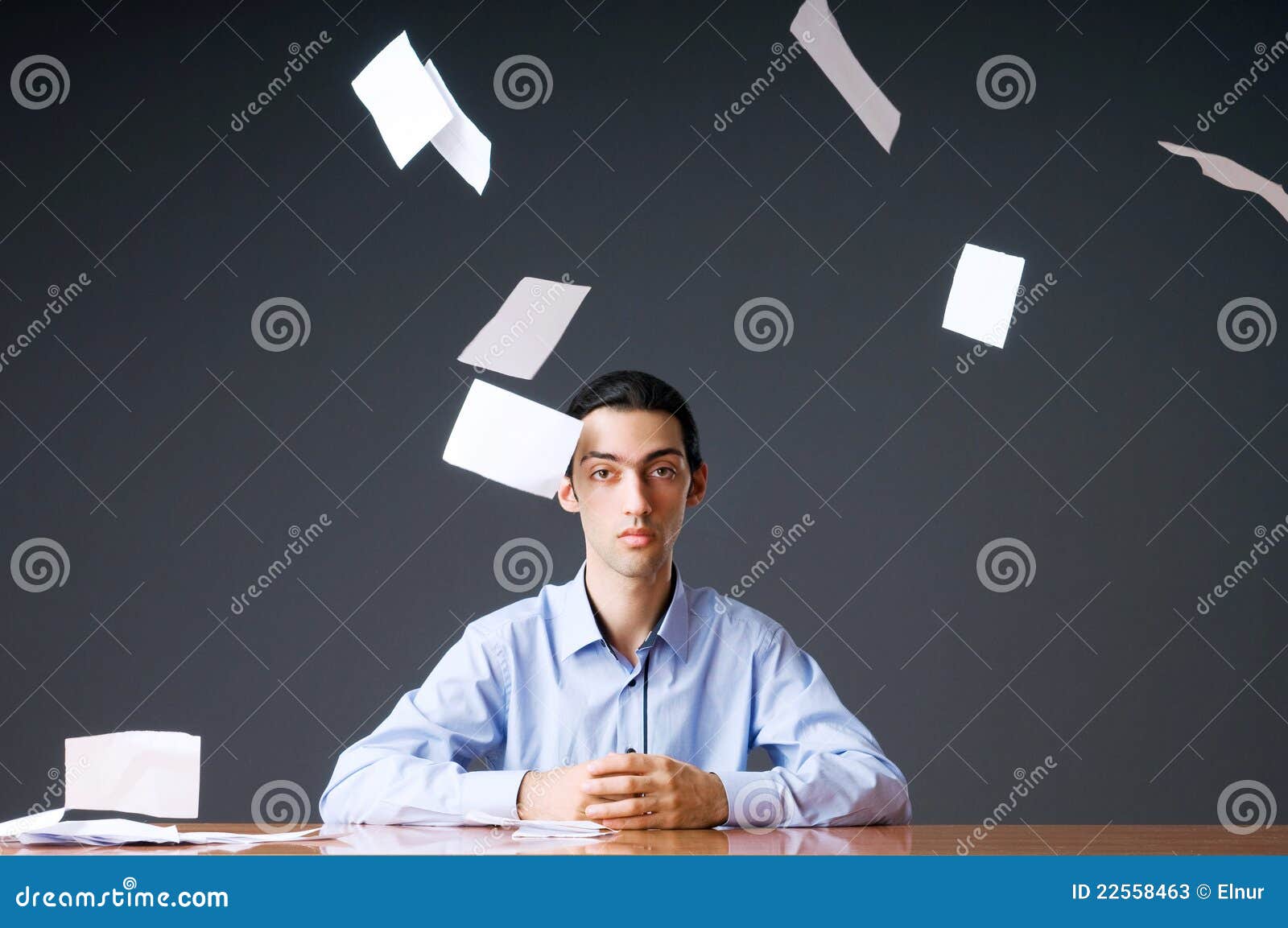 Flying Paper and Businessman Stock Image - Image of expression, male ...