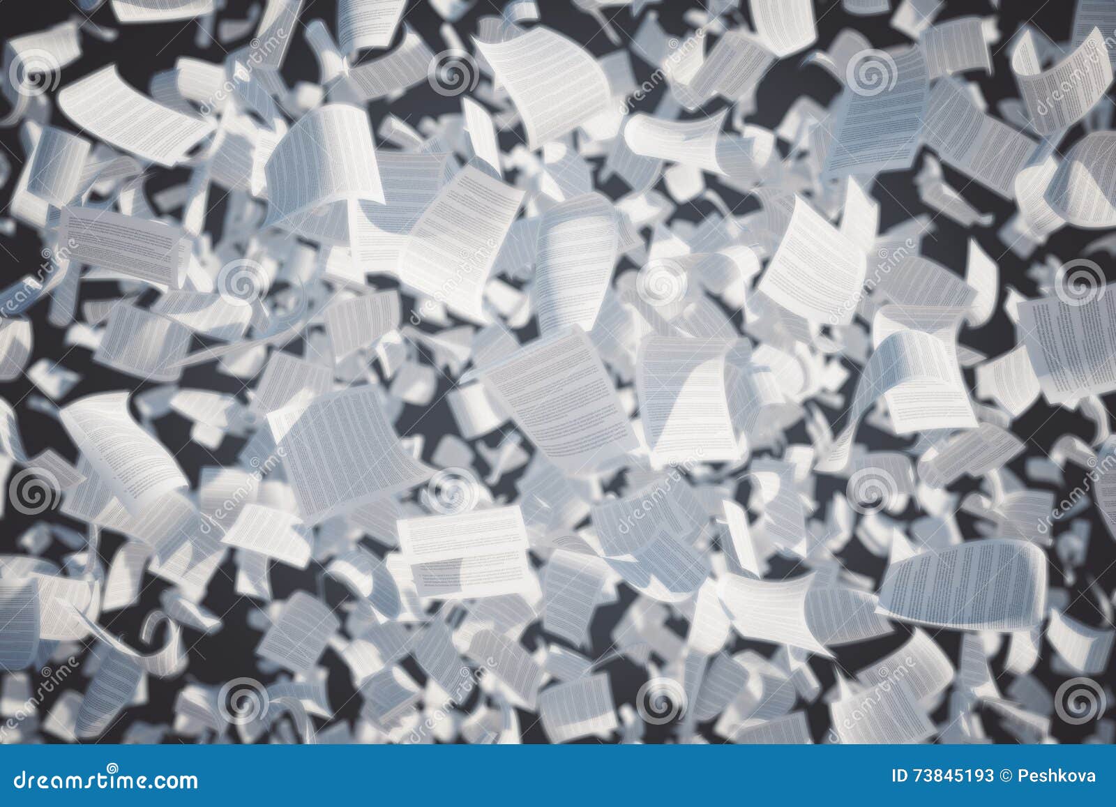 Flying Paper On Dark Background Stock Image | CartoonDealer.com #73845193