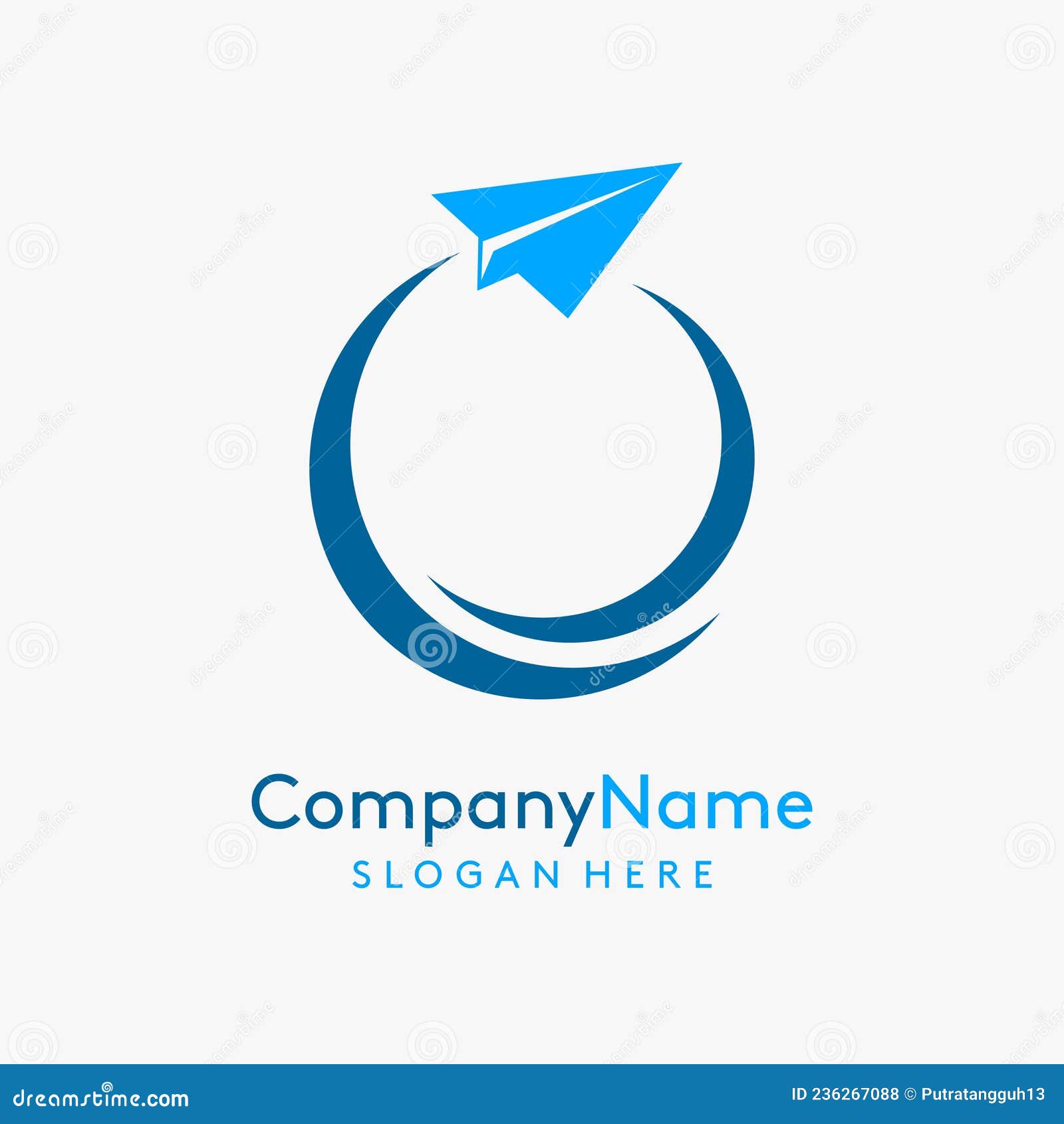 Flying Paper Plane Logo Design Stock Vector - Illustration of business ...