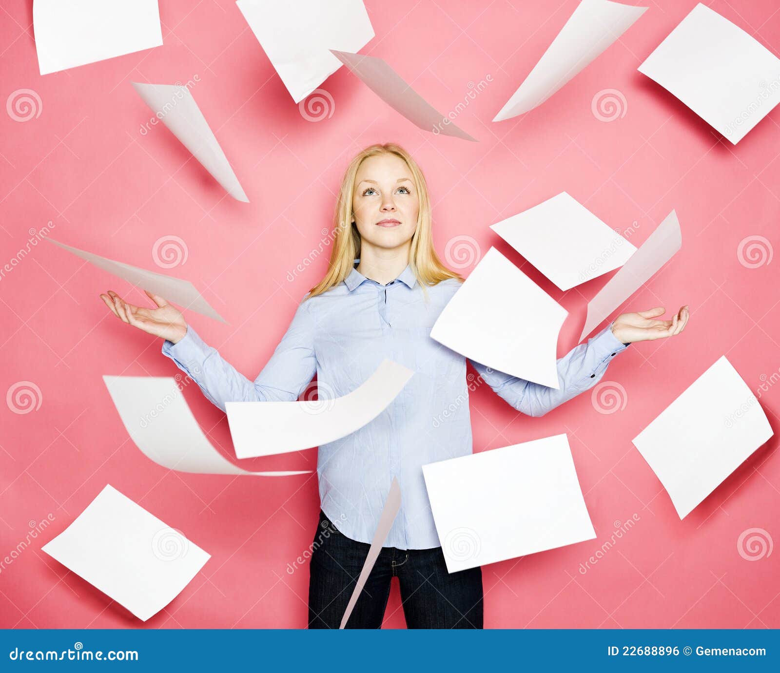 Flying Papers stock photo. Image of indoors, recycling - 22688896