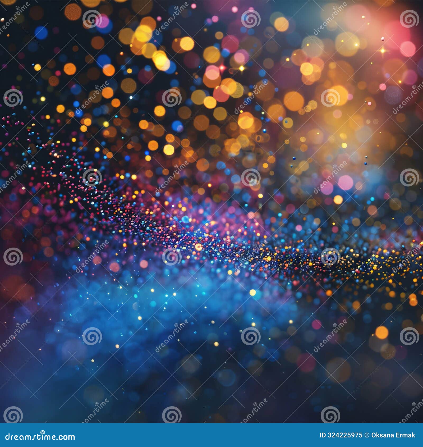 Flying Particles and Sprinkles Background, Exploding Confetti, Shiny ...