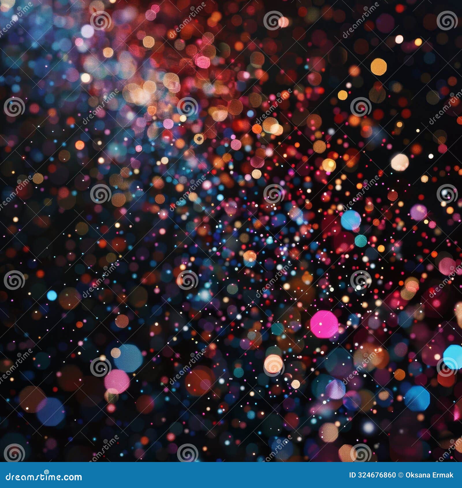 Flying Particles and Sprinkles Background, Exploding Confetti, Shiny ...