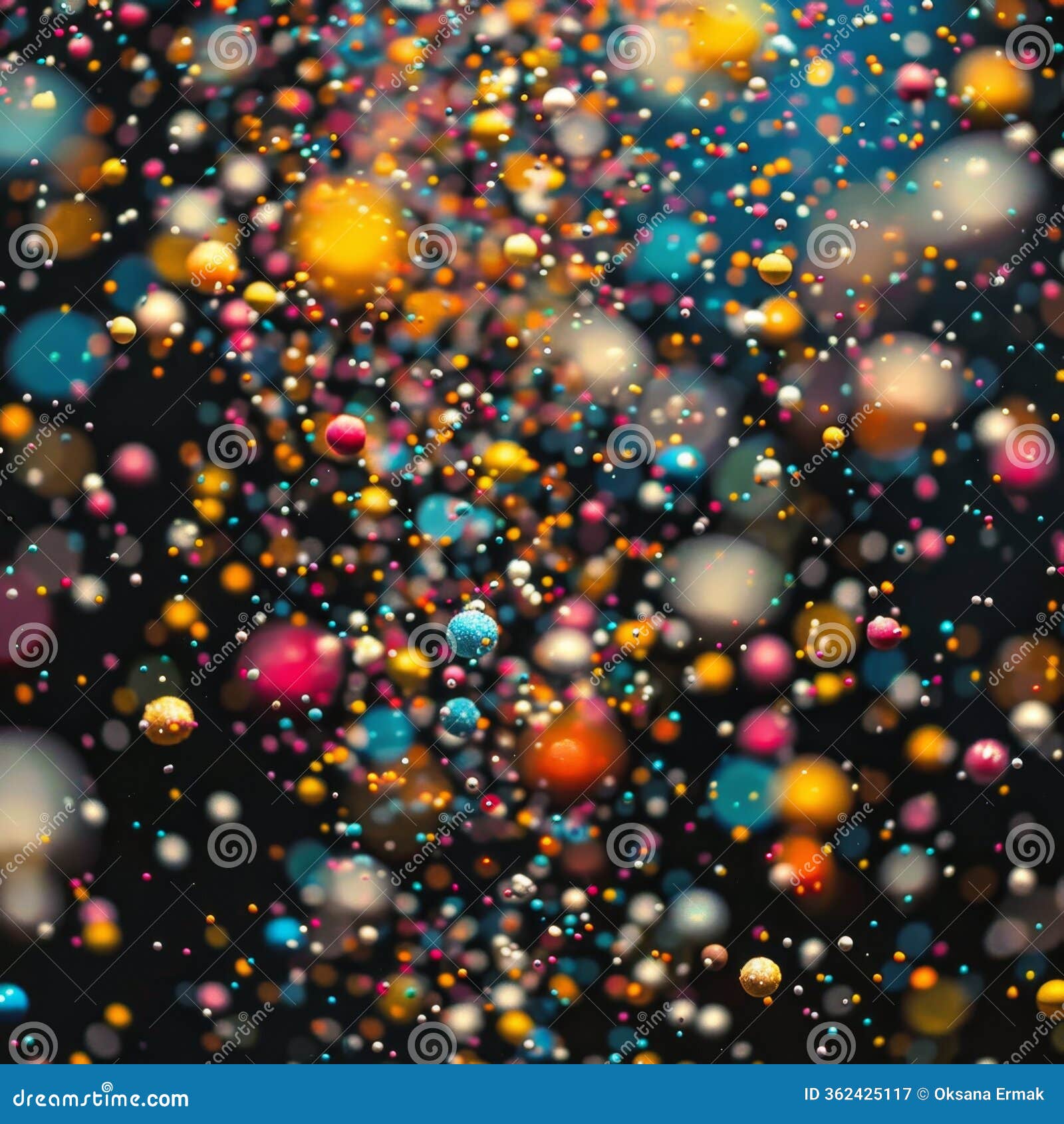 Flying Particles and Sprinkles Background, Exploding Confetti, Shiny ...