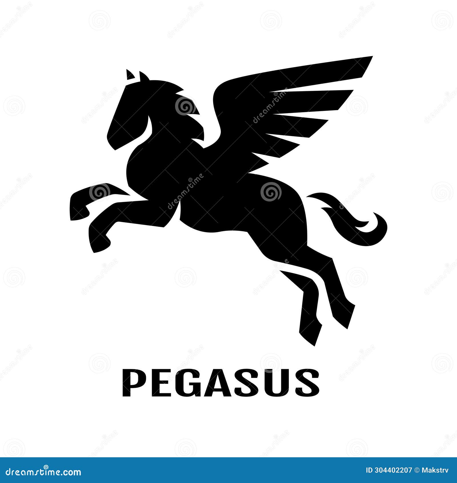 Pegasus Logo Vector Illustration | CartoonDealer.com #34264748