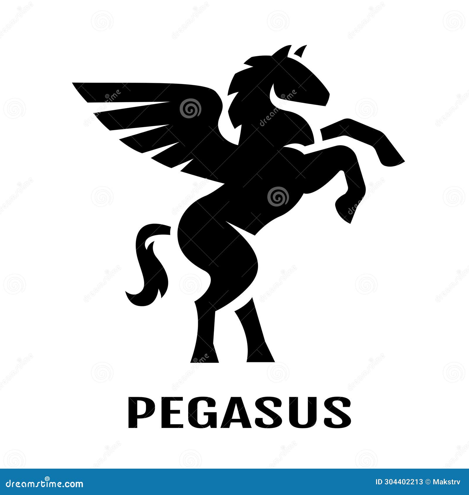 Pegasus Logo Vector Illustration | CartoonDealer.com #34264748