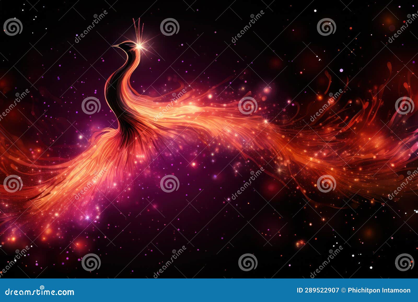 Flying Phoenix Bird As Symbol Of Rebirth And New Beginning, Marble ...