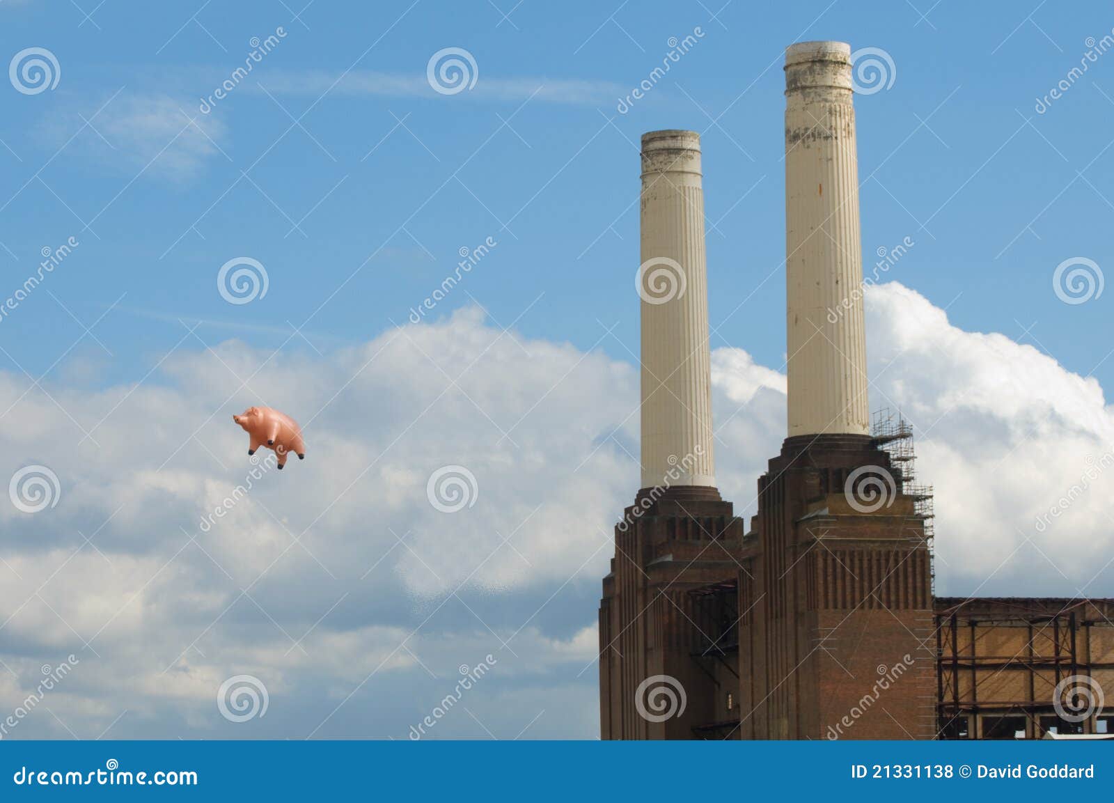 Flying pig editorial stock photo. Image of united, bridge - 21331138