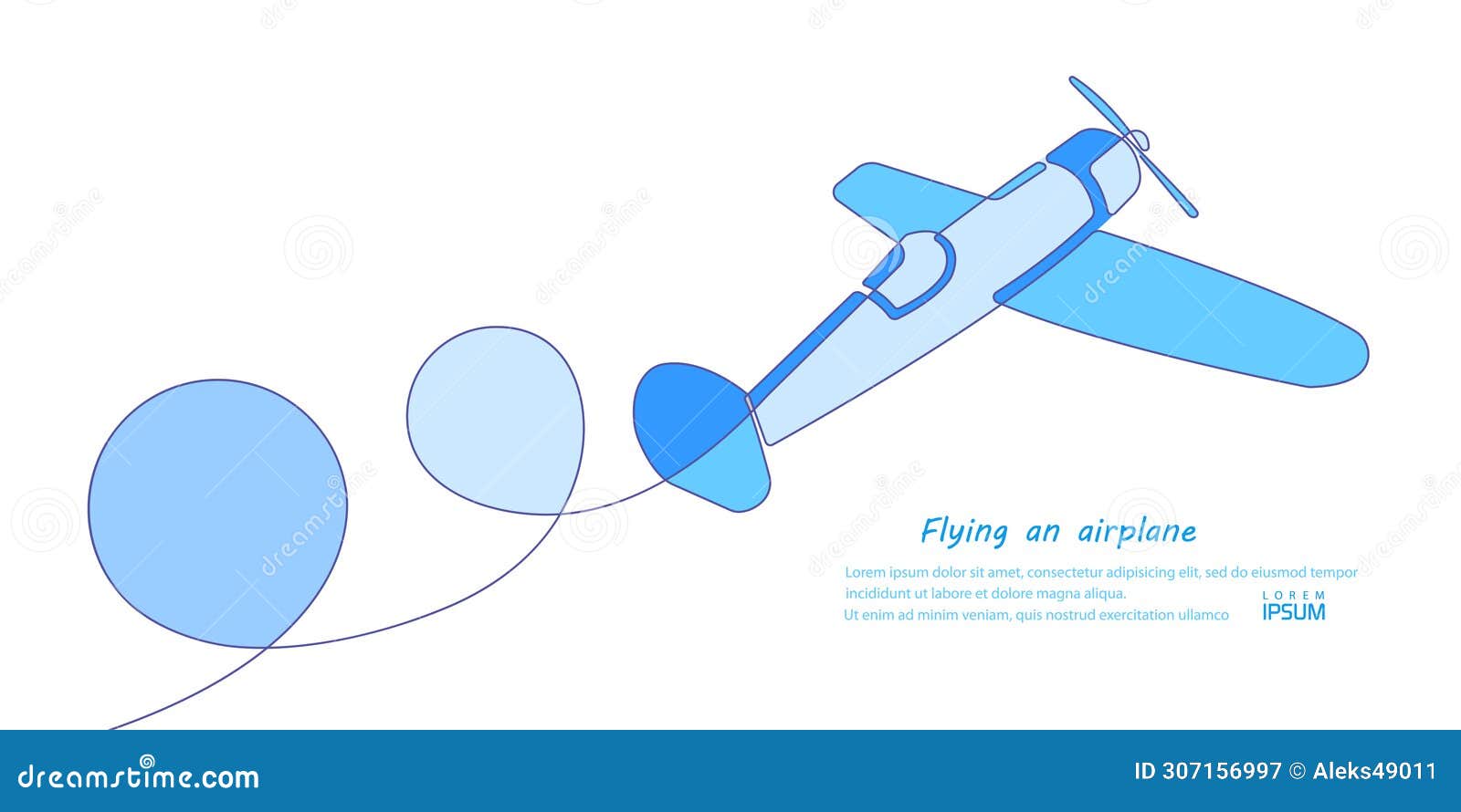 Flying Plane.Airplane . Air Flights. Line Drawing. Vector Illustration ...