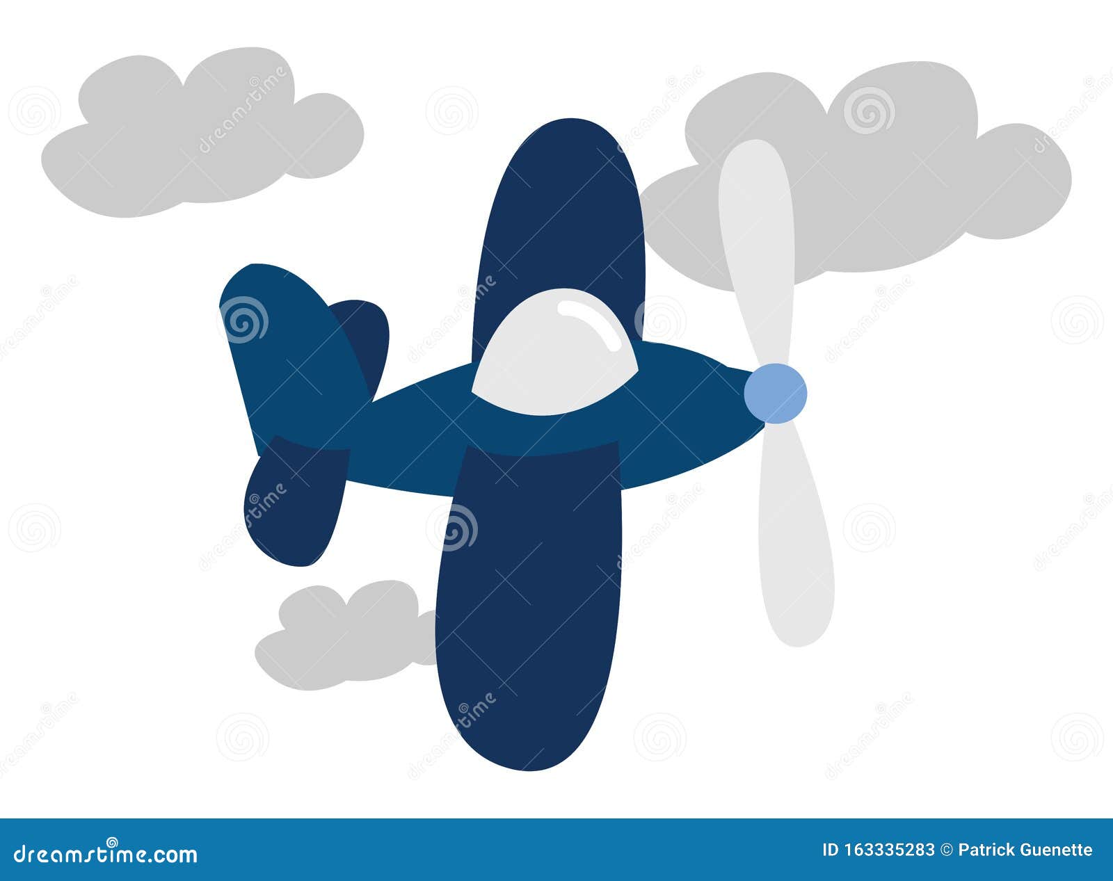 Flying Plane, Illustration, Vector Stock Illustration - Illustration of ...