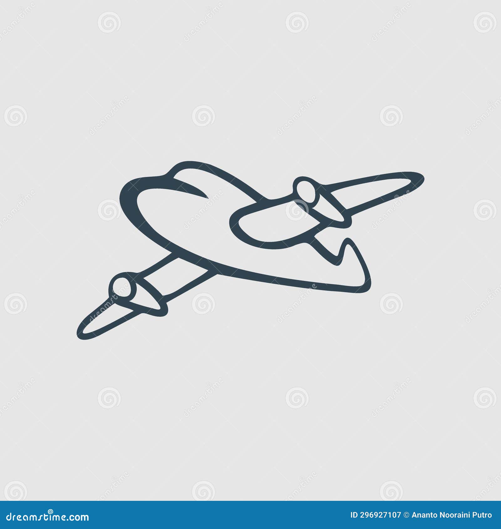 Flying Plane Monogram Design Stock Illustration - Illustration of ...