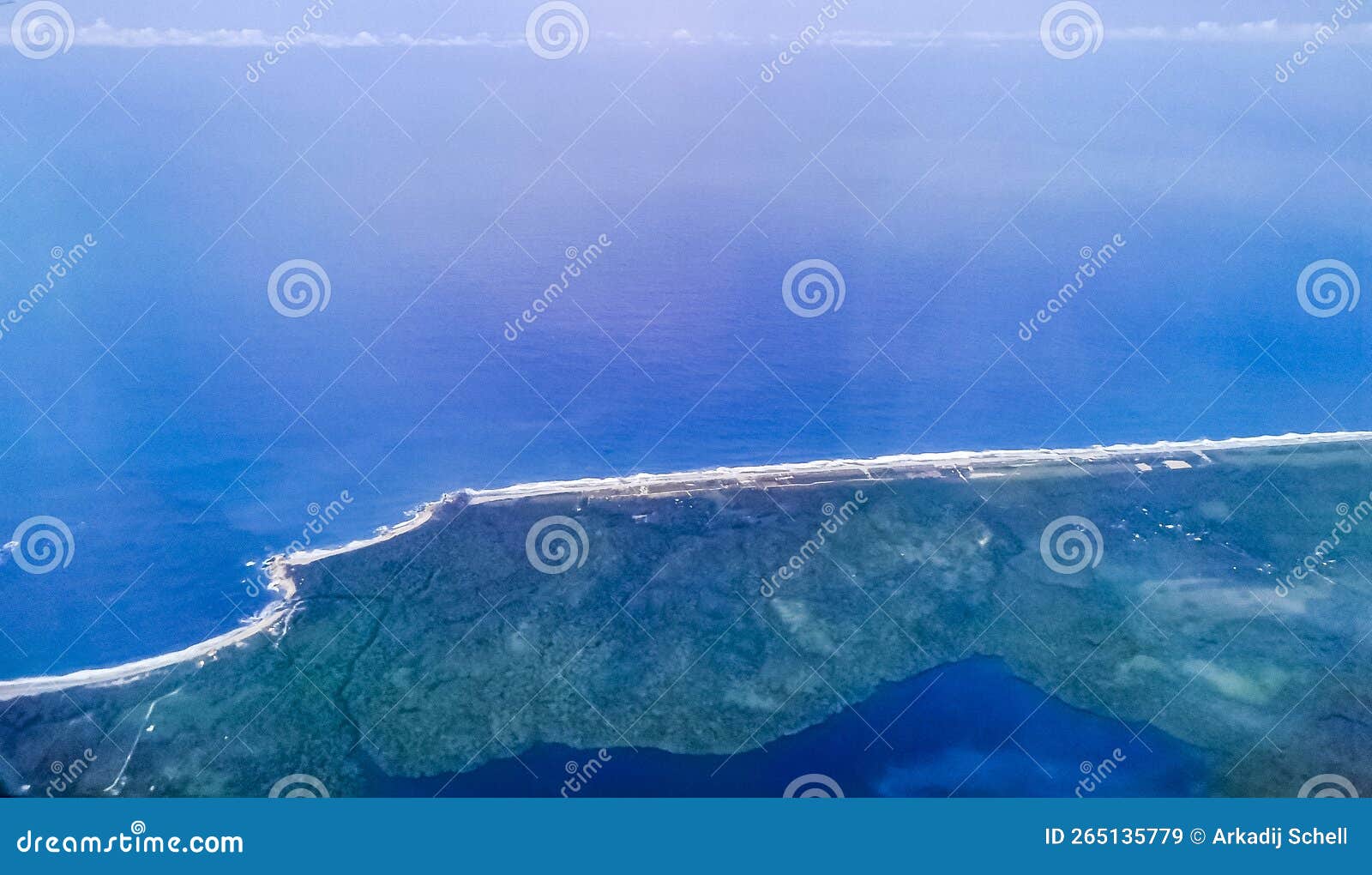 Flying in Plane Over Coast of Oaxaca Mexico Stock Image - Image of ...