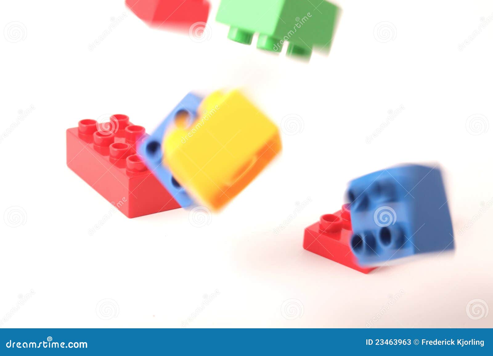 Flying plastic blocks stock image. Image of moving, colorful - 23463963