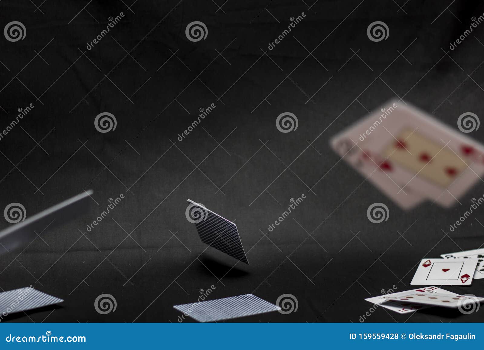 Flying playing cards stock photo. Image of cards, entertainment - 159559428