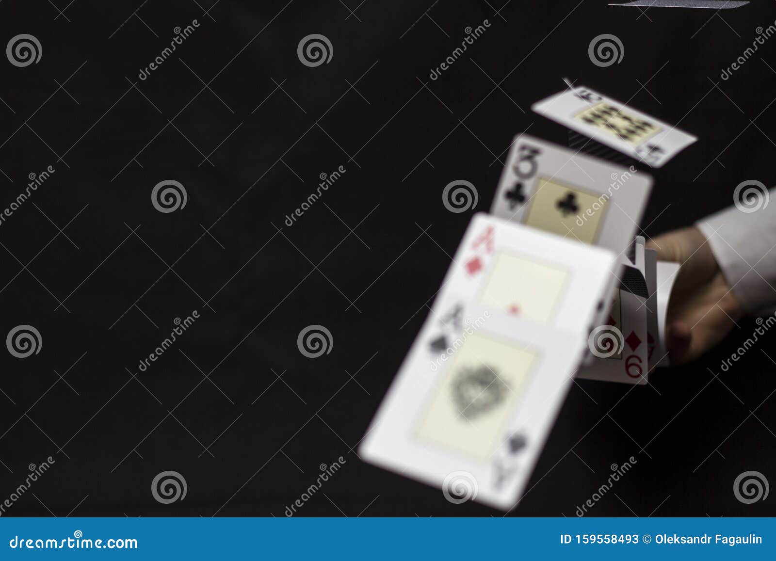 Flying playing cards stock image. Image of people, gamble - 159558493