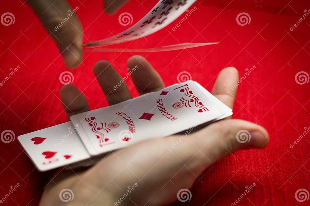 Flying playing cards stock photo. Image of card, gambling - 159559562