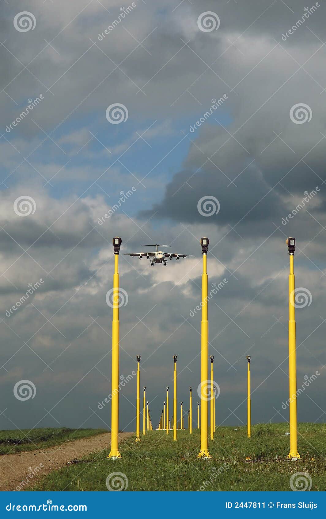 Flying between the poles stock image. Image of landing - 2447811