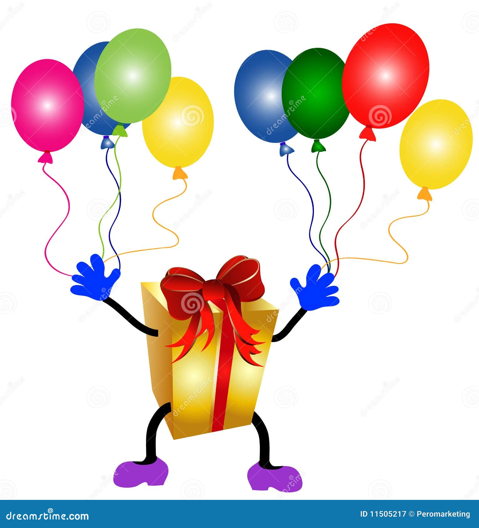 Flying present stock illustration. Illustration of wallpaper - 11505217