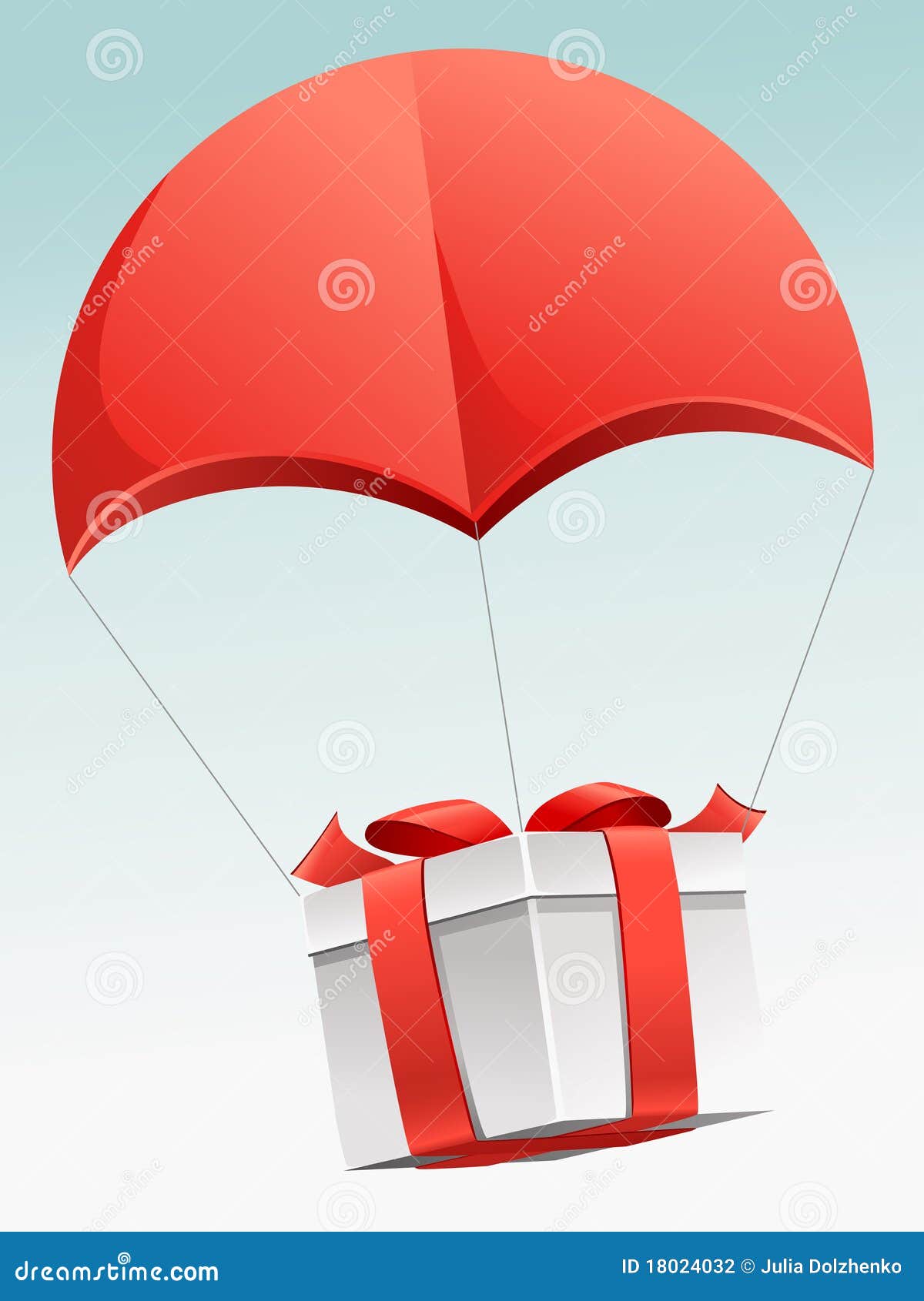Flying present stock vector. Illustration of container - 18024032