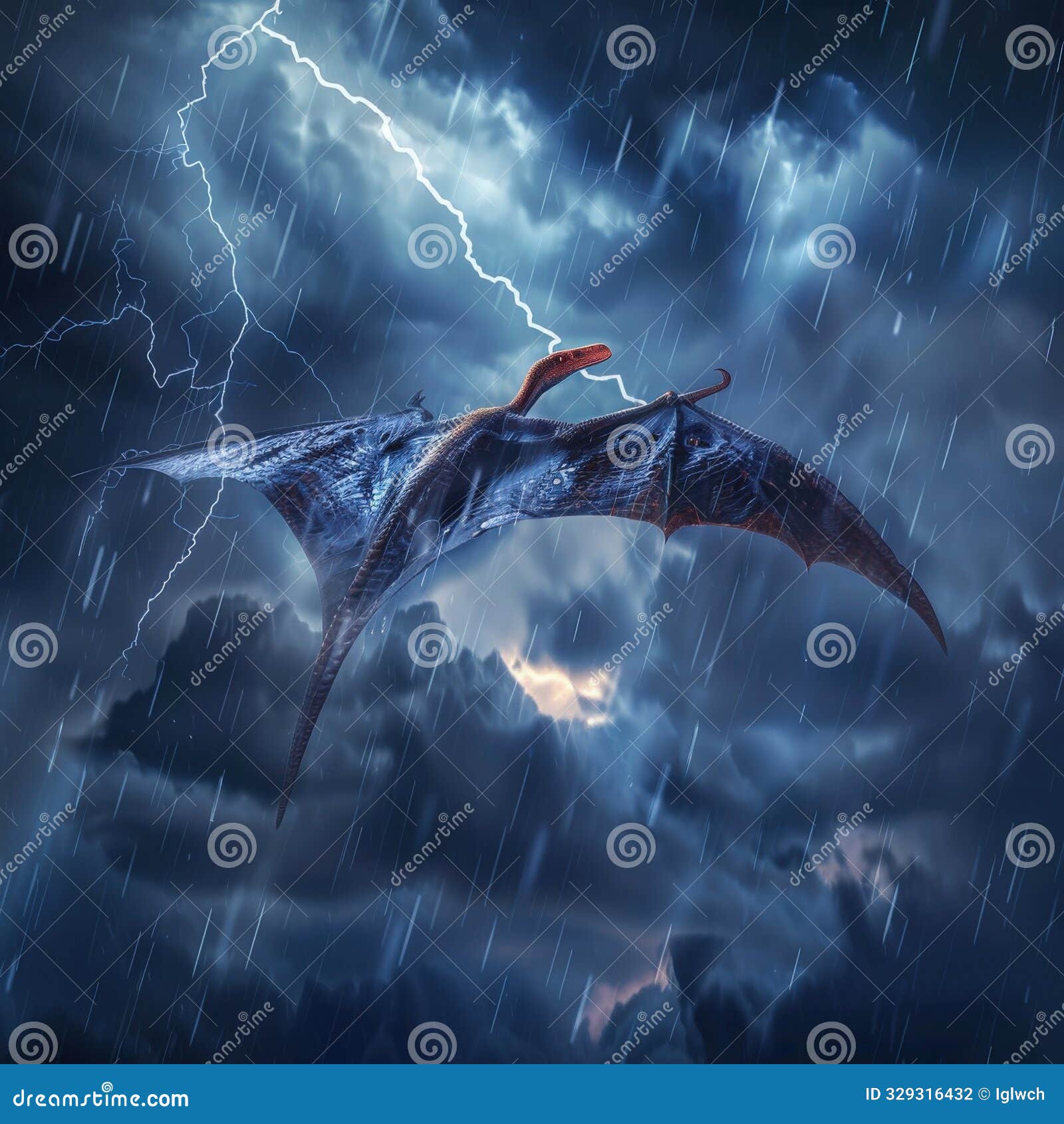 Flying Pterodactyl Stock Image | CartoonDealer.com #50281957