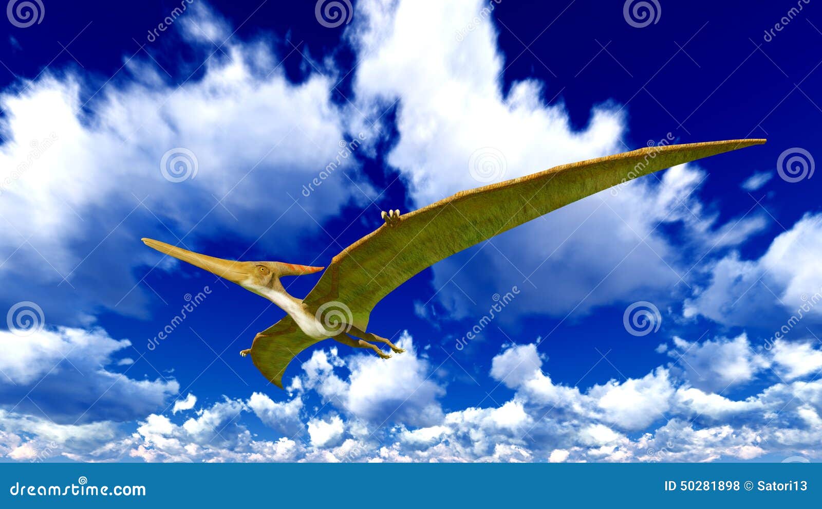 Flying Pterodactyl Stock Image | CartoonDealer.com #50281957