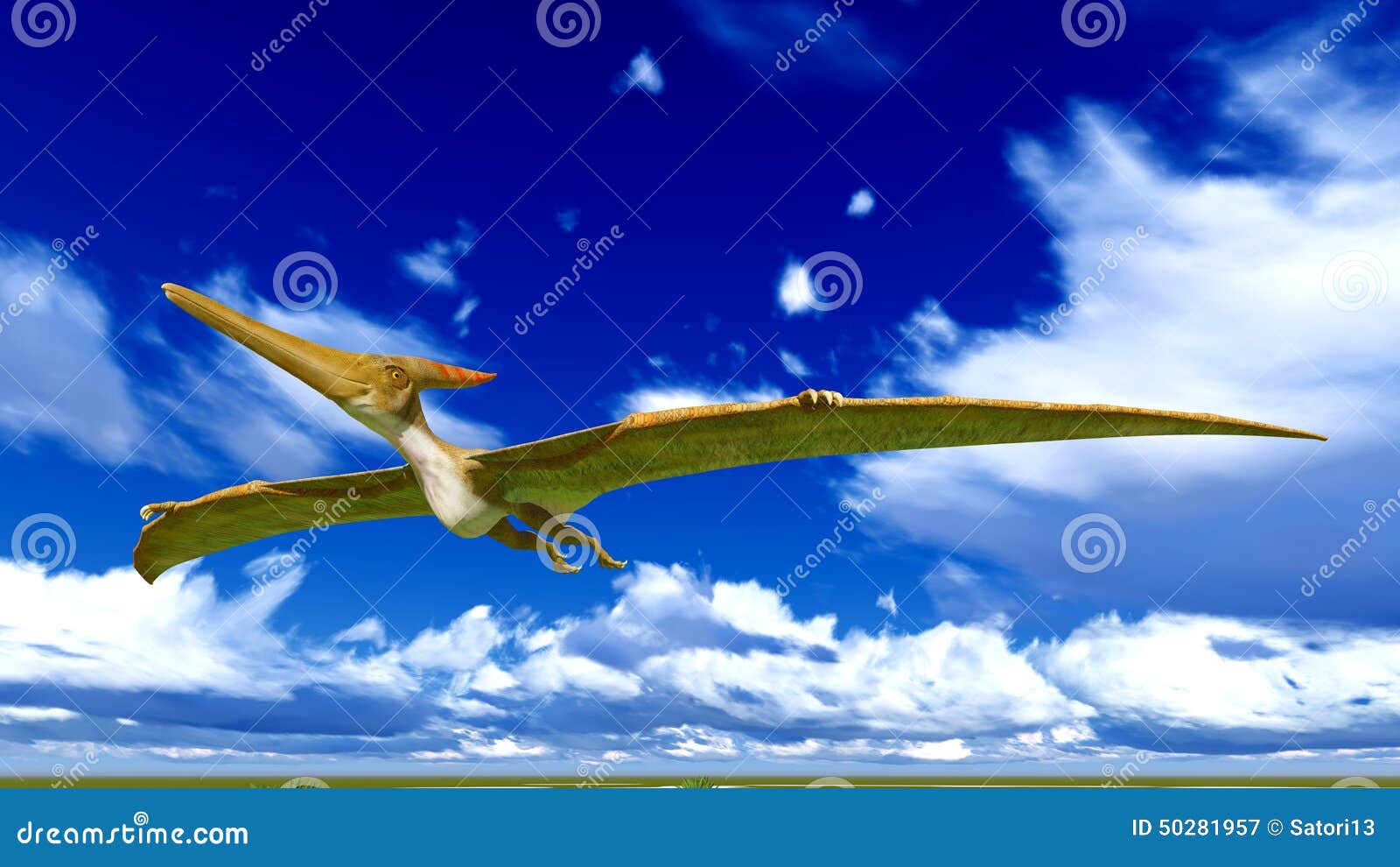Flying Pterodactyl Stock Image | CartoonDealer.com #50281957
