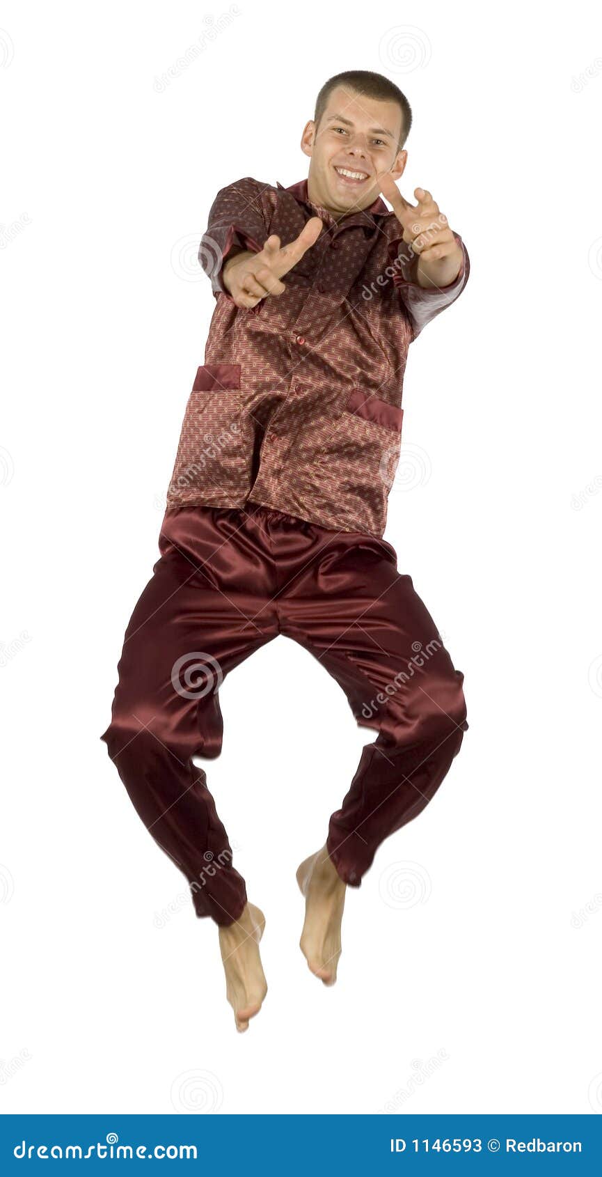Flying pyjamas man stock image. Image of energy, miss - 1146593