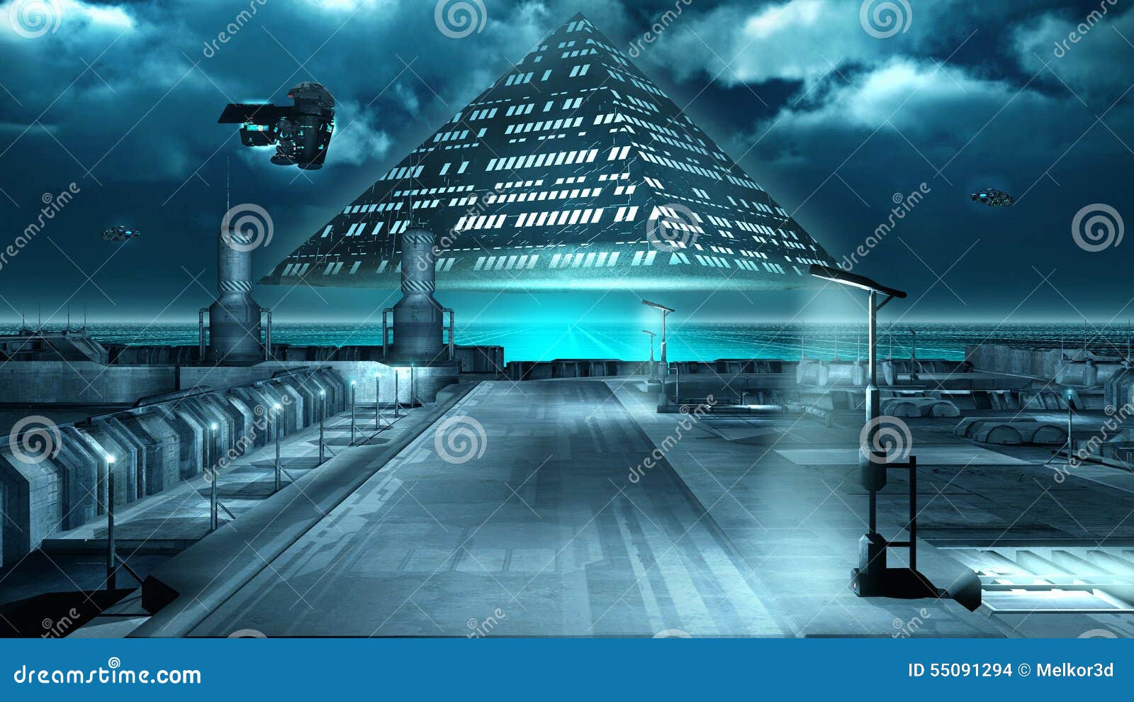 Flying Pyramid Stock Photography | CartoonDealer.com #55091294