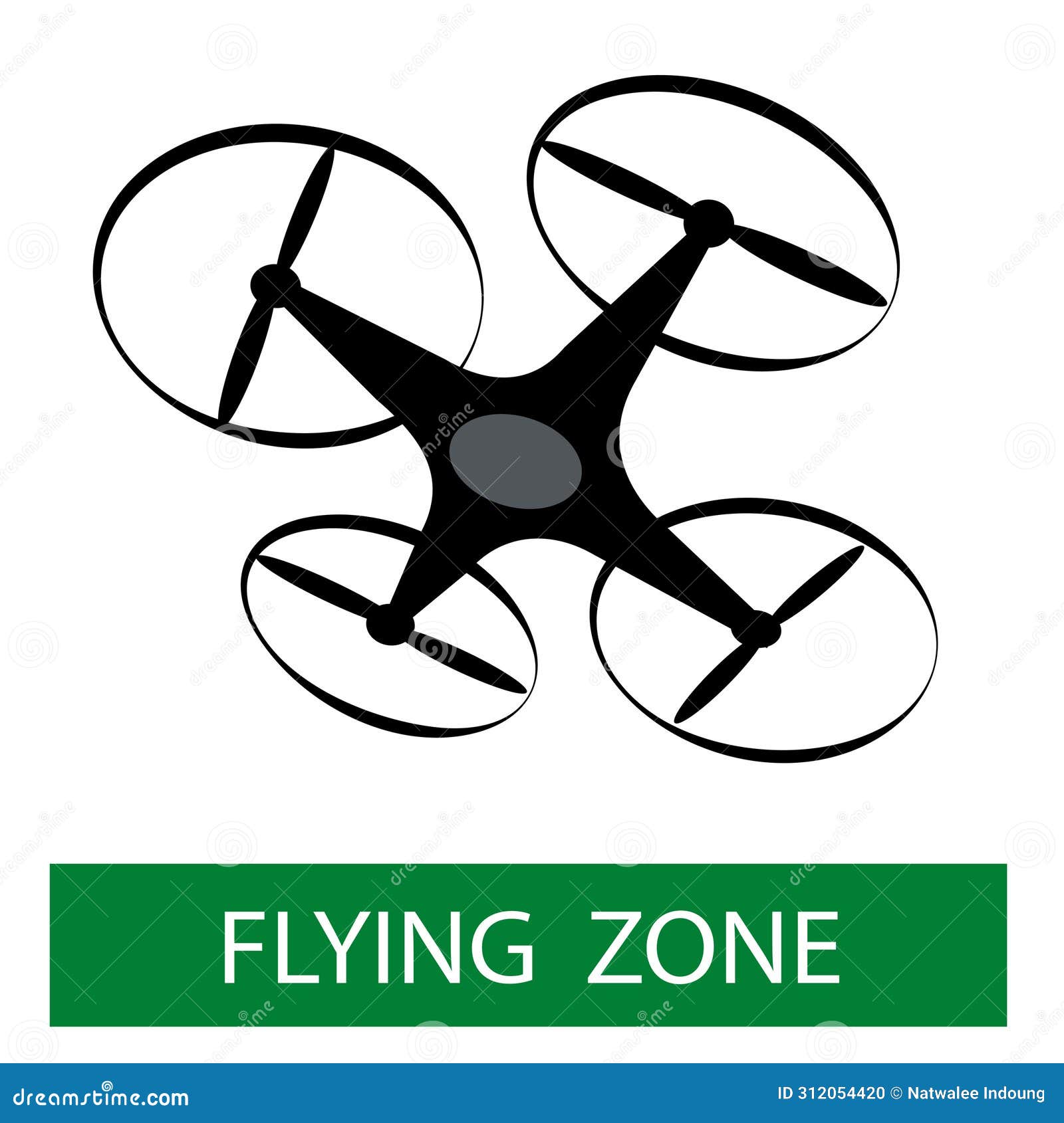Flying Quadcopter Drone Logo, Design for Stickers, Logo, Web and Mobile ...