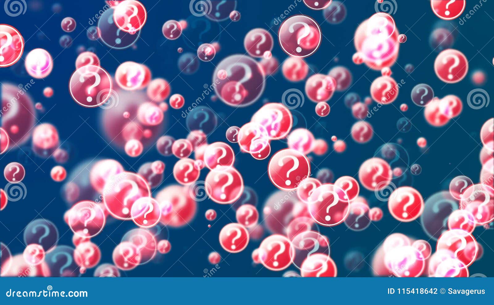 Flying Question Marks. Abstract Background Stock Illustration ...