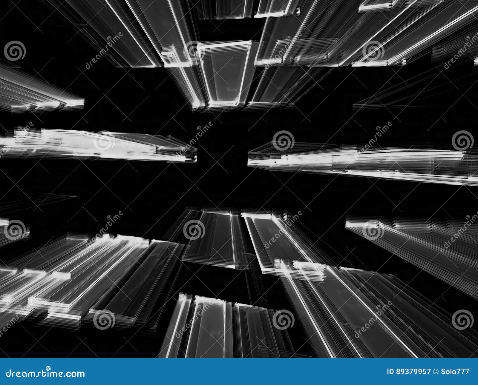 Flying Rectangles - Abstract Digitally Generated Image Stock Image ...