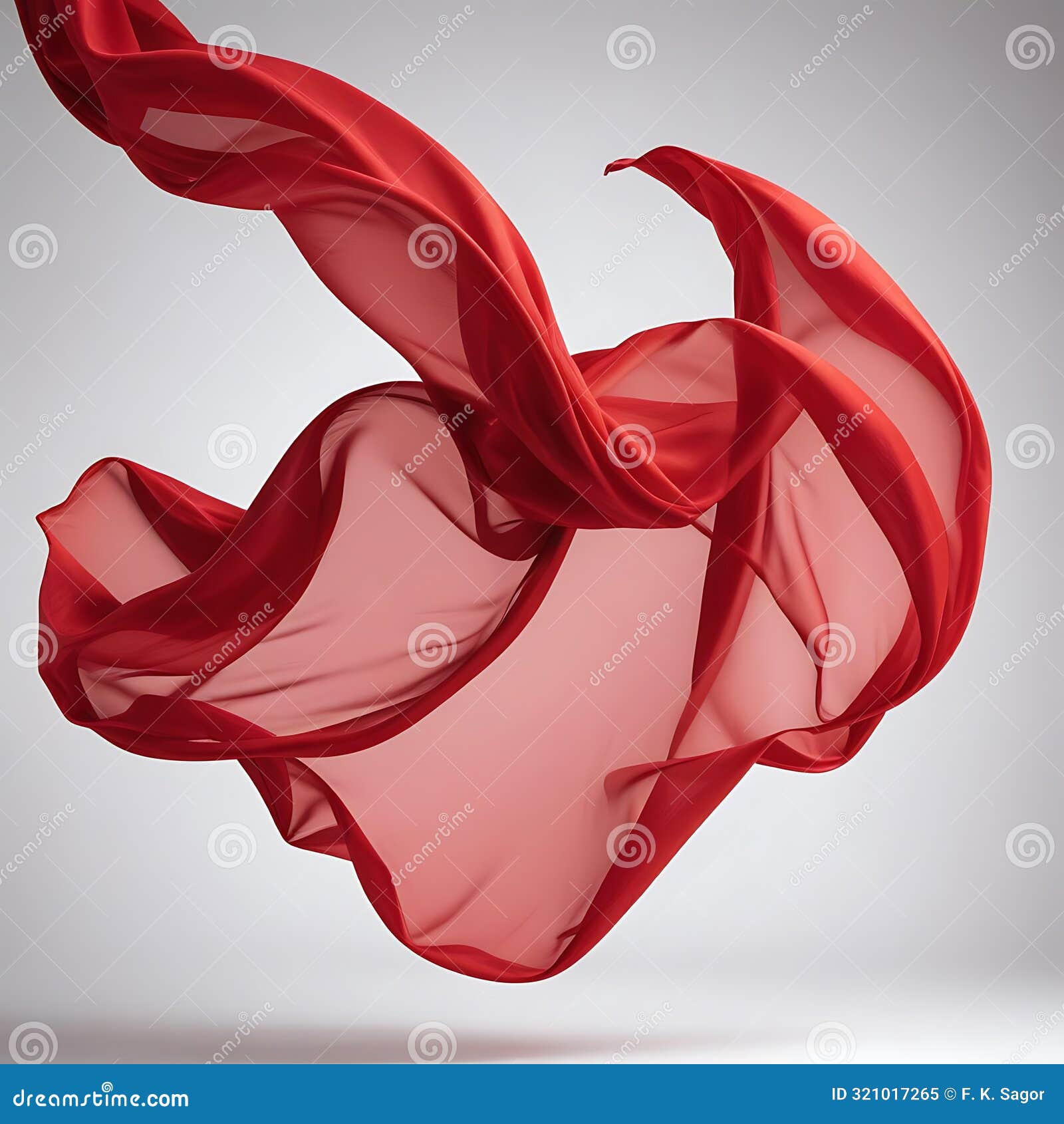 Scarlet Red Fabric Silk Fabric Stock Illustration - Illustration of ...