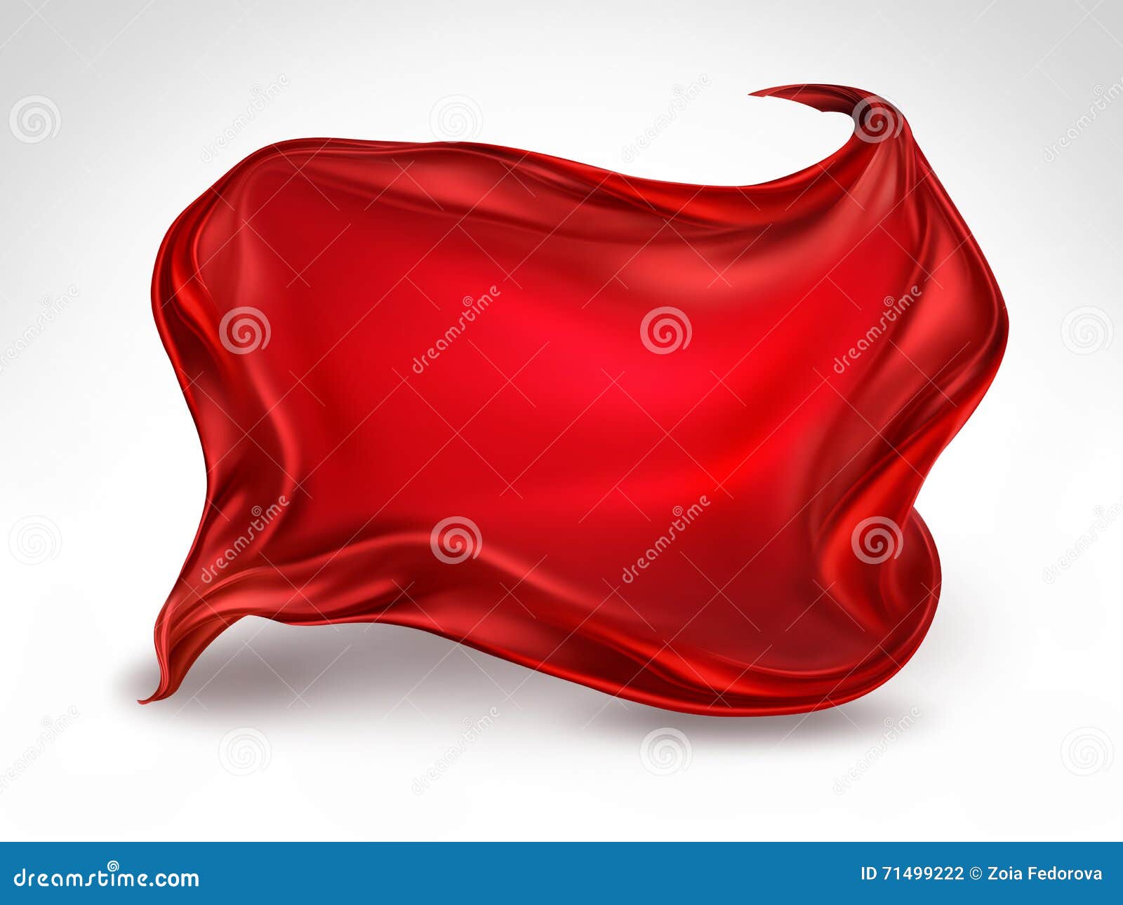 Flying red silk fabric stock illustration. Illustration of dynamic ...