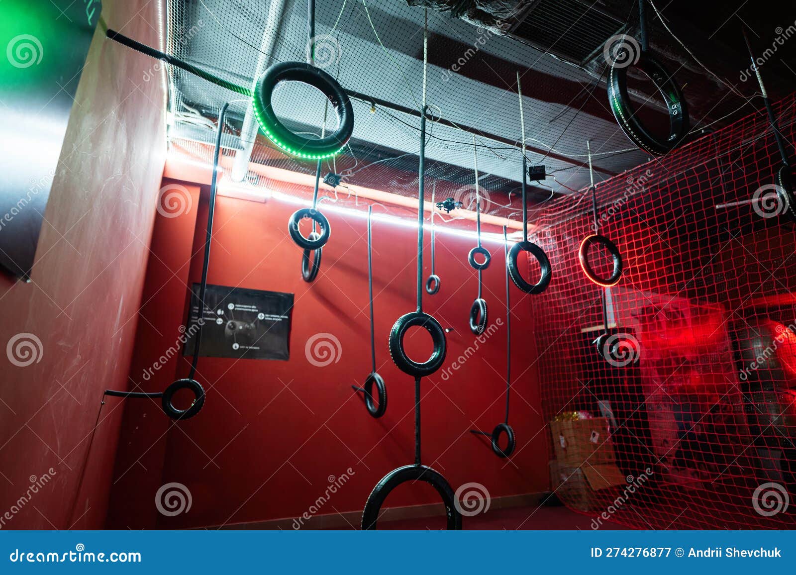 Flying Remote Control Drones Game Indoor Play Zone Stock Image - Image ...