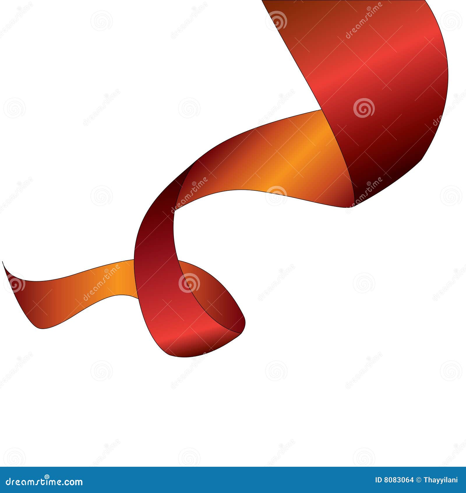 Flying Ribbon stock vector. Illustration of classical - 8083064