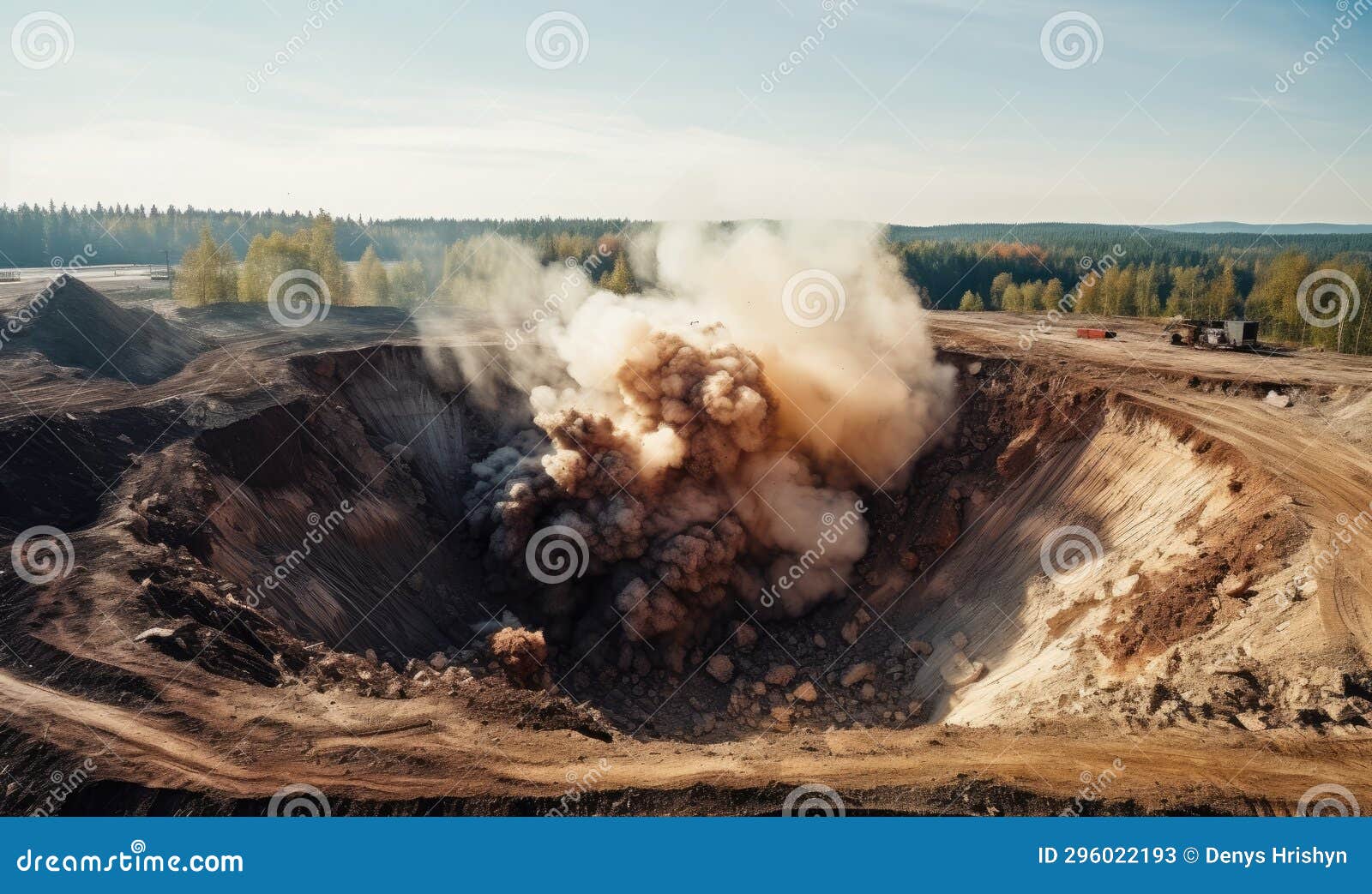 Flying Rock Particles and Dust Storm during Dynamite Blast on ...