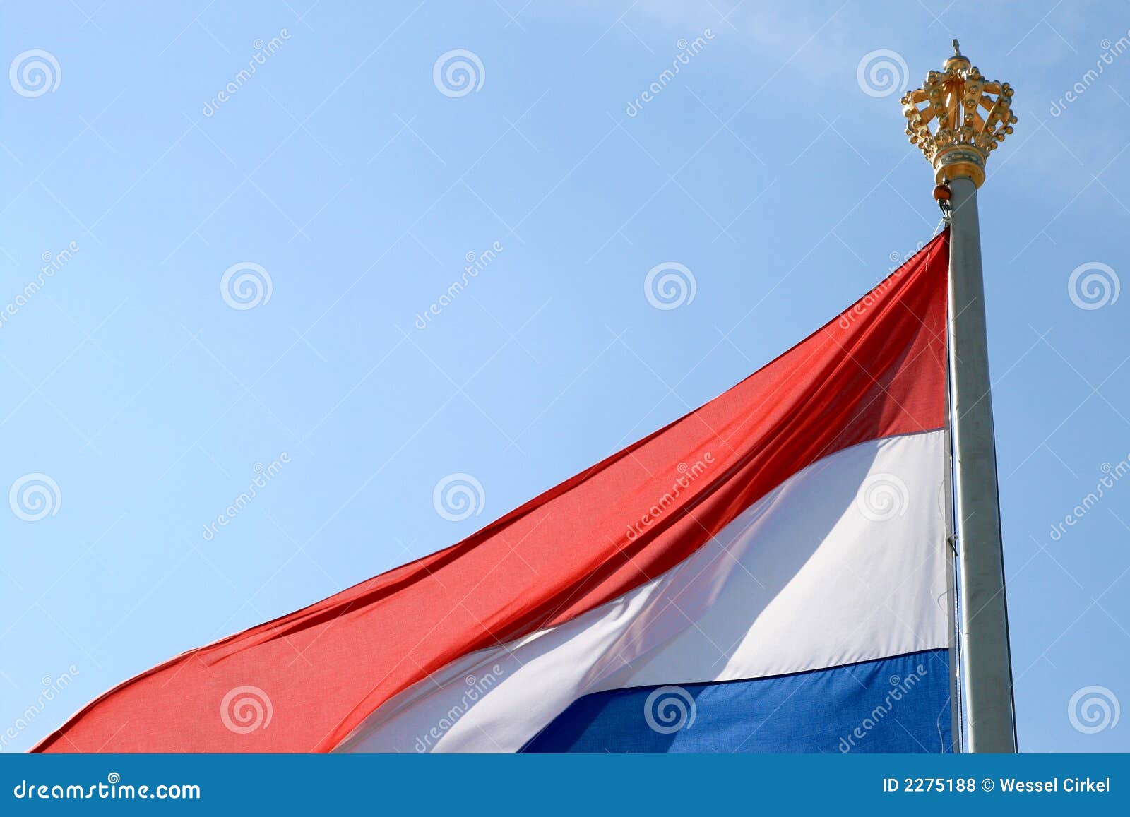 Flying royal dutch flag stock photo. Image of dutch, holland - 2275188