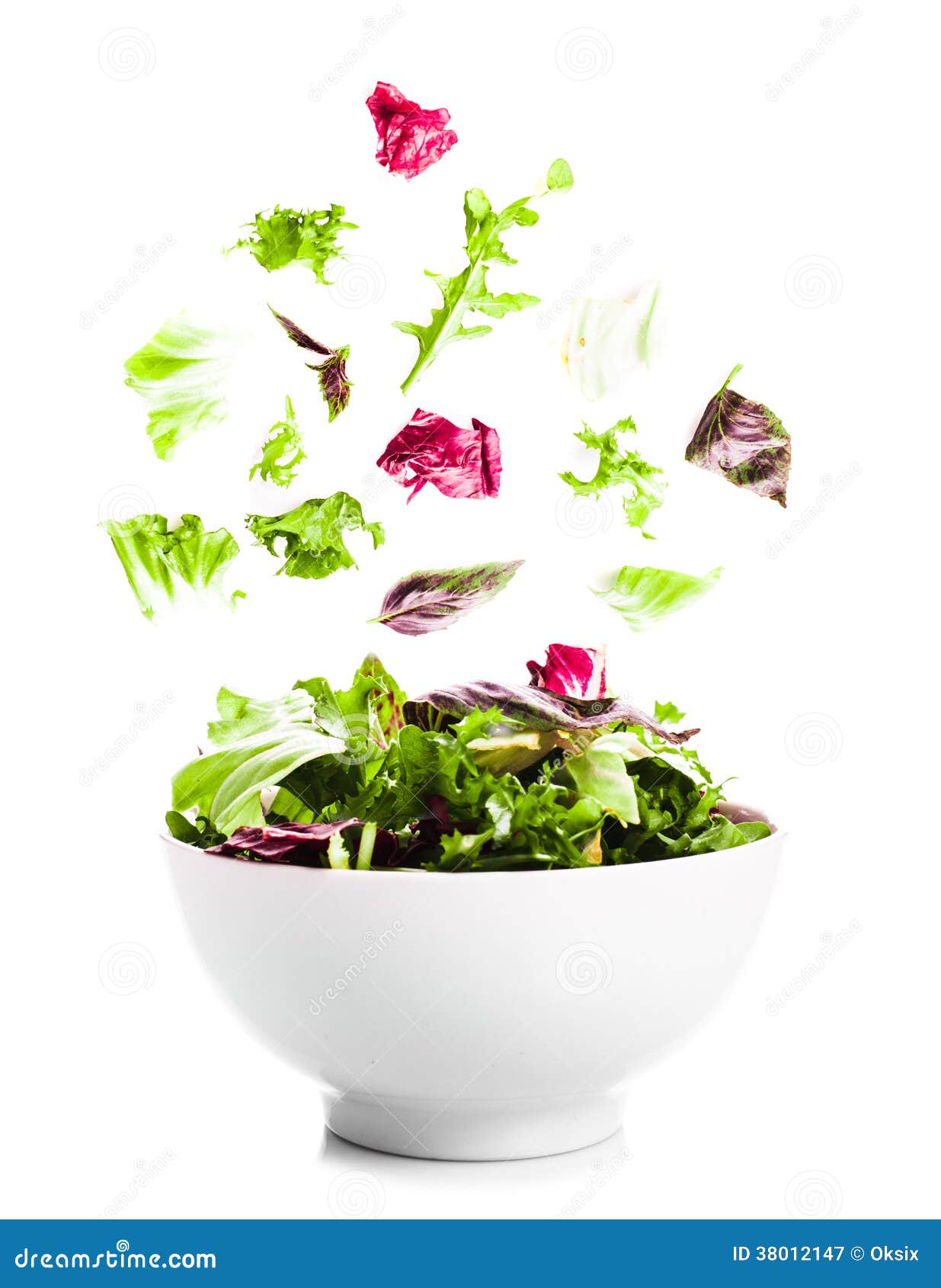 Flying salad stock image. Image of isolated, food, freshness - 38012147