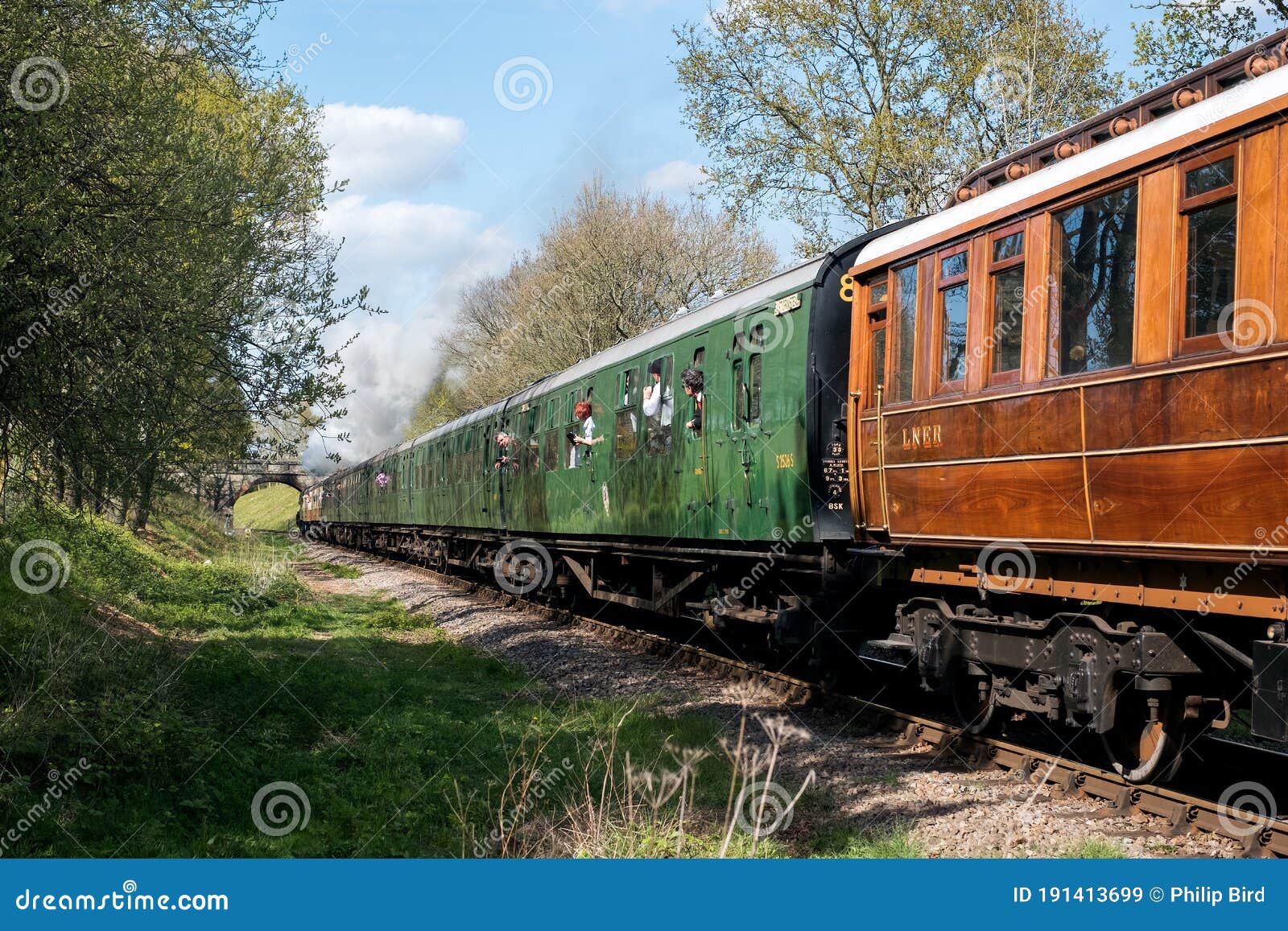 Flying Scotsman on the Bluebell Line Near Horsted Keynes Editorial ...