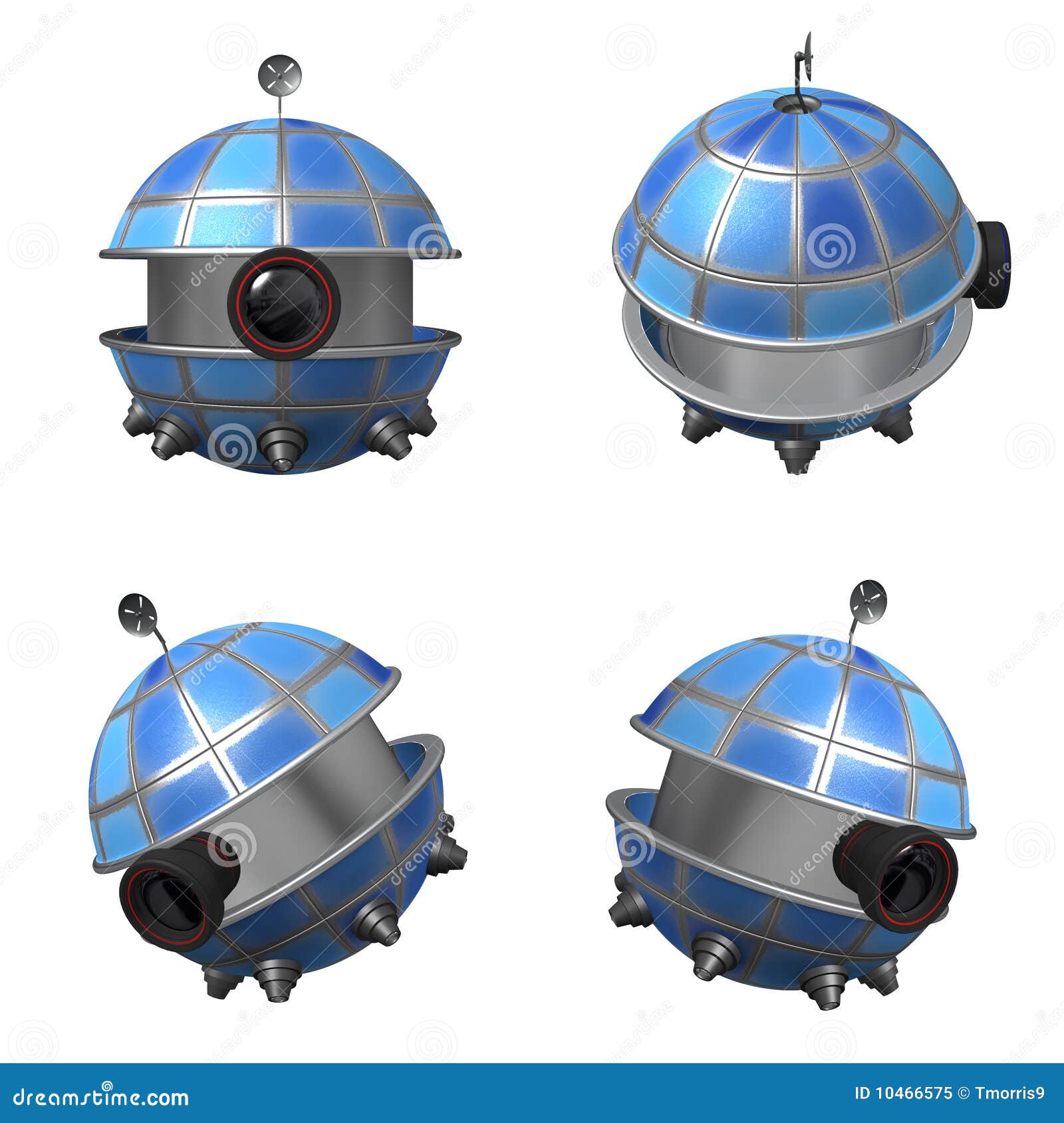 Flying Security Camera stock illustration. Illustration of flying ...