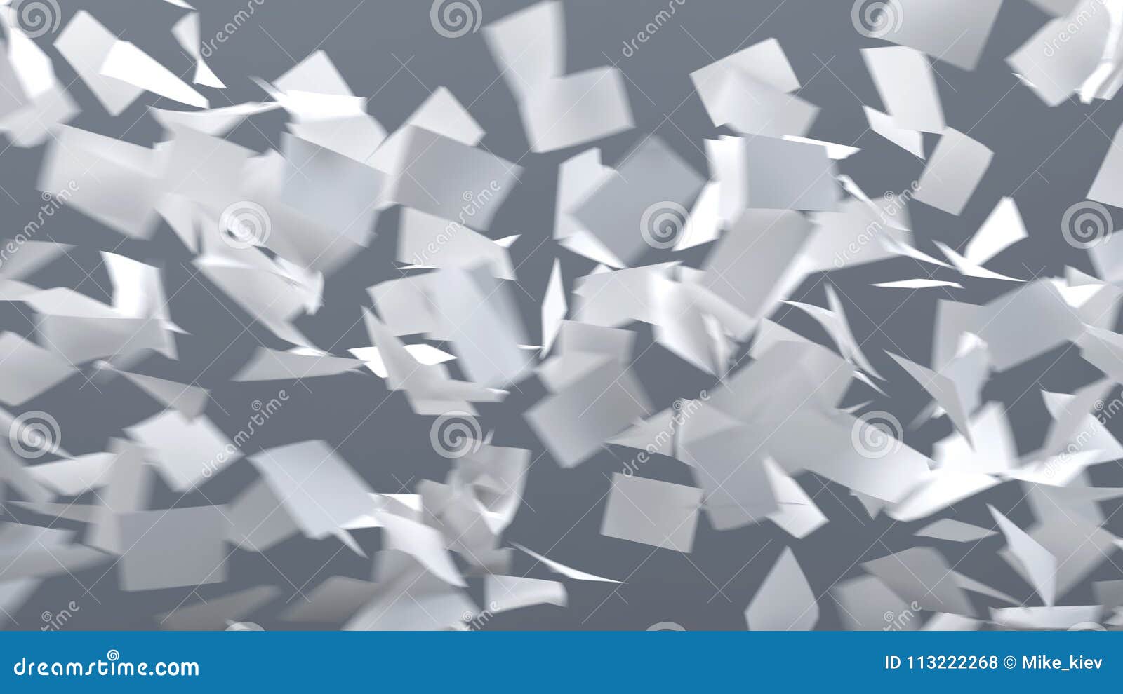 Flying sheets of paper stock illustration. Illustration of account ...