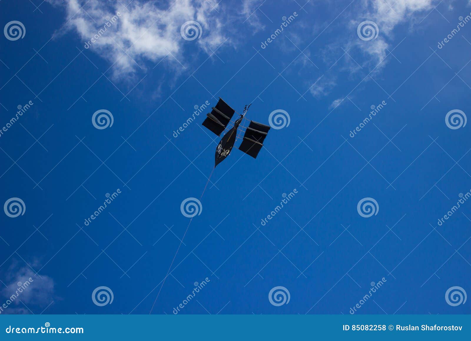 Flying ship stock photo. Image of passage, flying, roger - 85082258