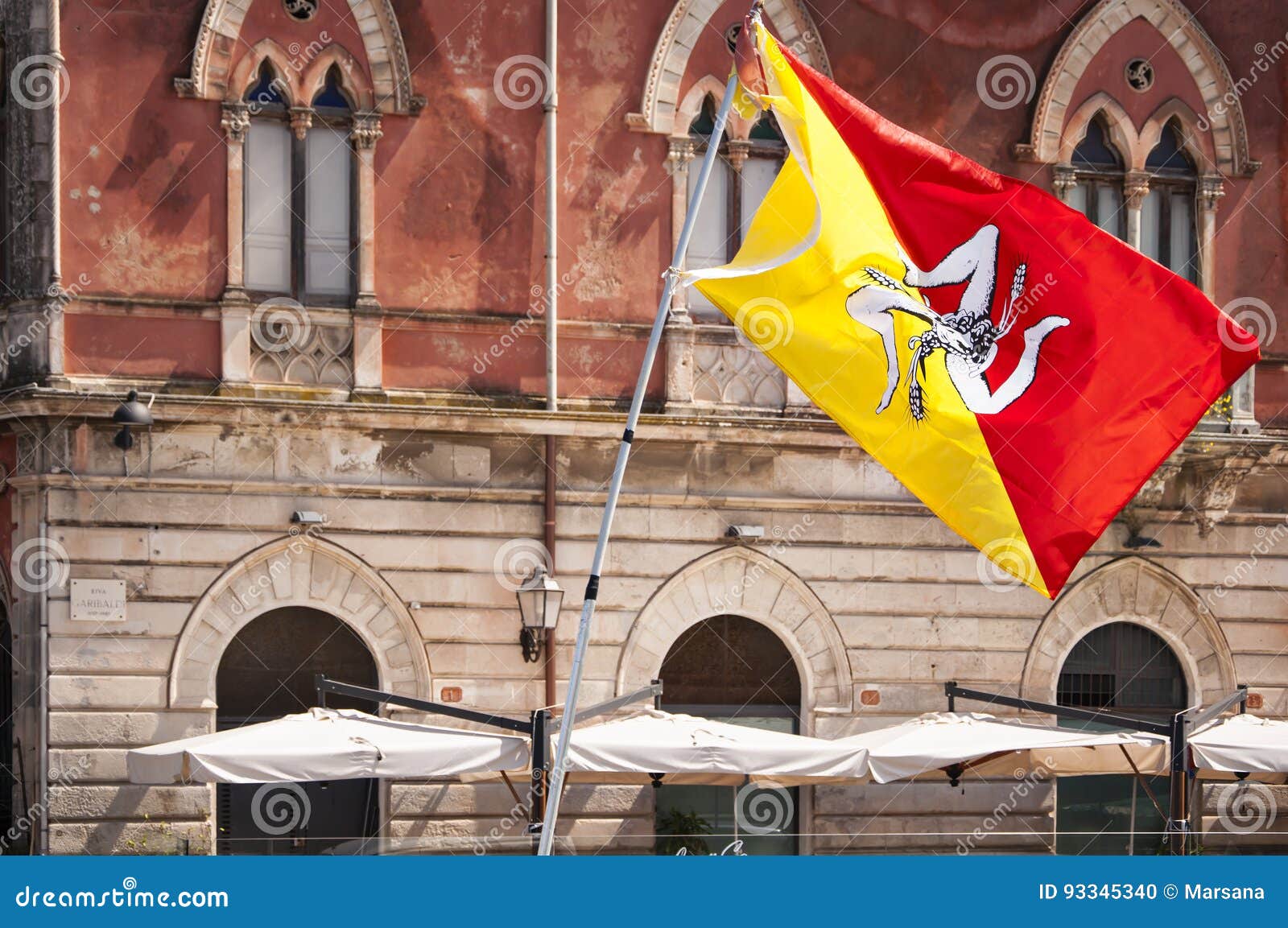 Sicilian Flag Royalty-Free Stock Photography | CartoonDealer.com #41835119