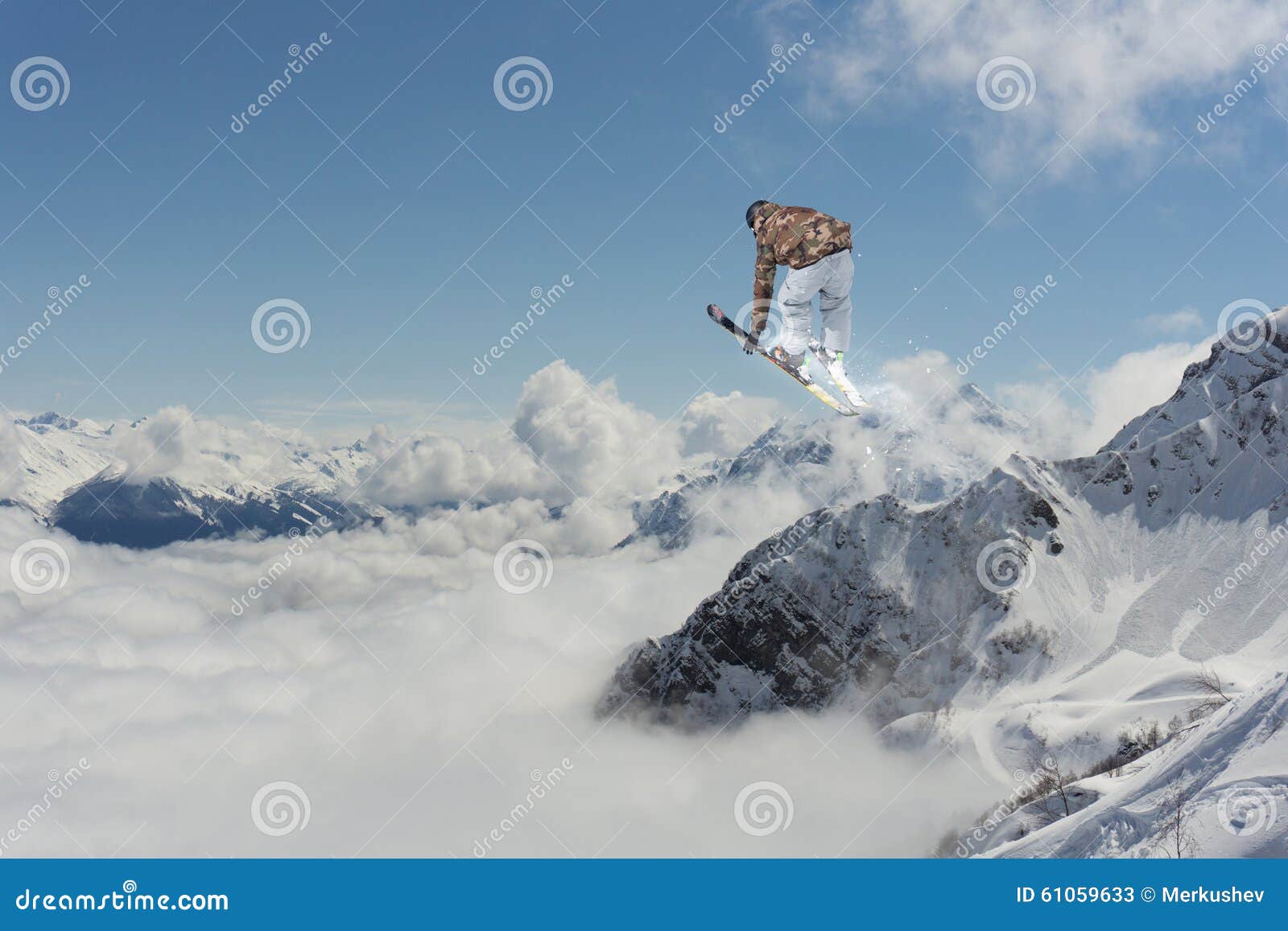 Flying Skier on Mountains, Extreme Sport Editorial Stock Photo - Image ...